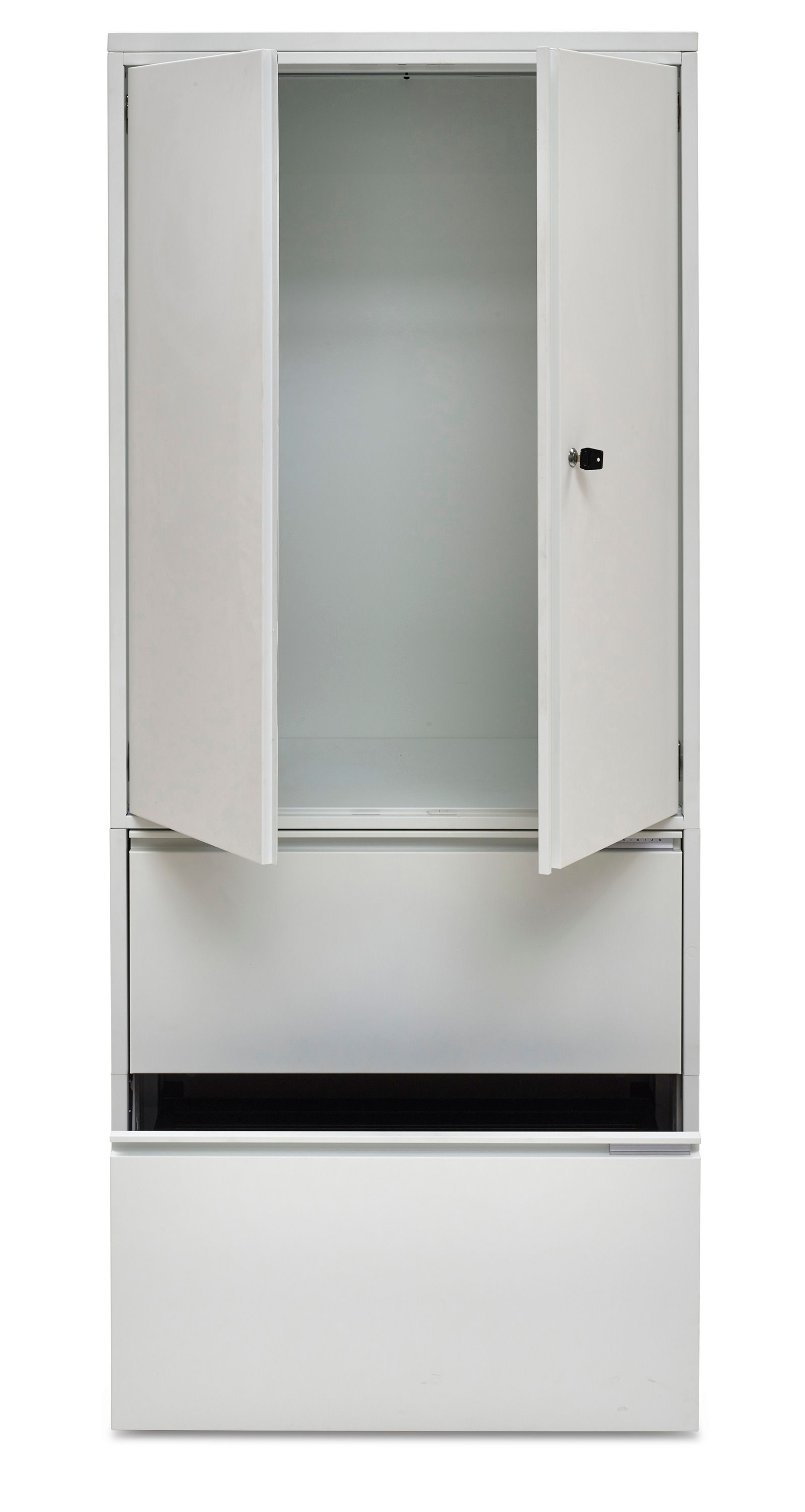 MERIDIAN Modular office storage unit with hinged doors By Herman Miller