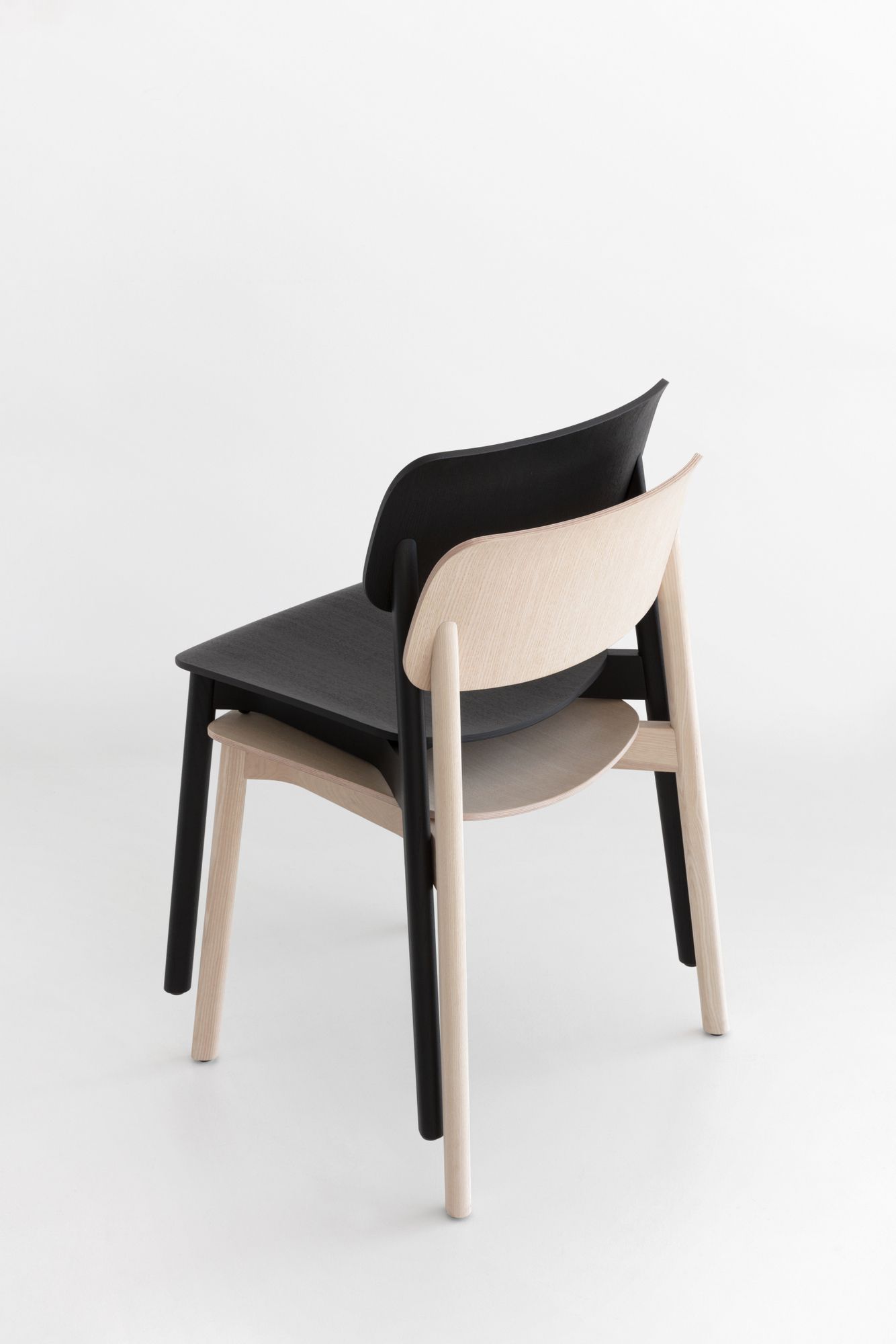 Stackable open back wooden chair OIVA OIVA Collection By Lapalma design ...