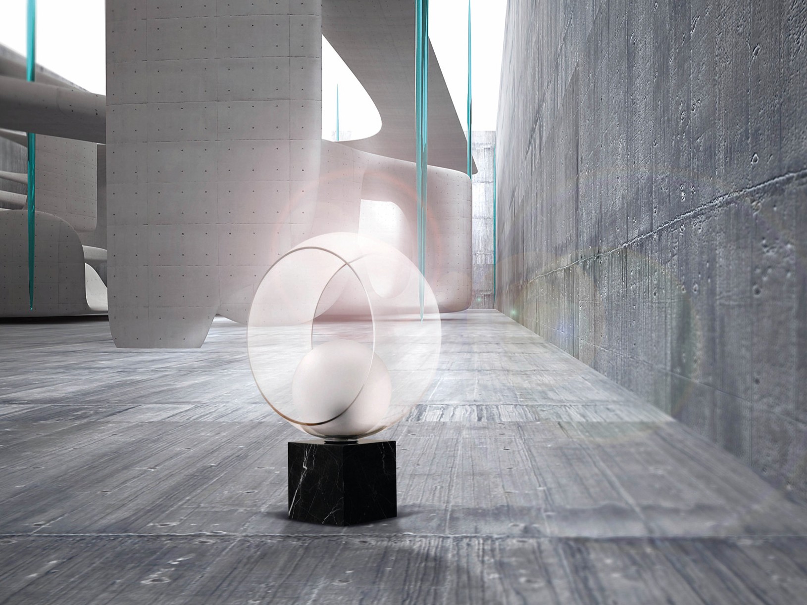 OKIO | Marble table lamp By Concept Verre