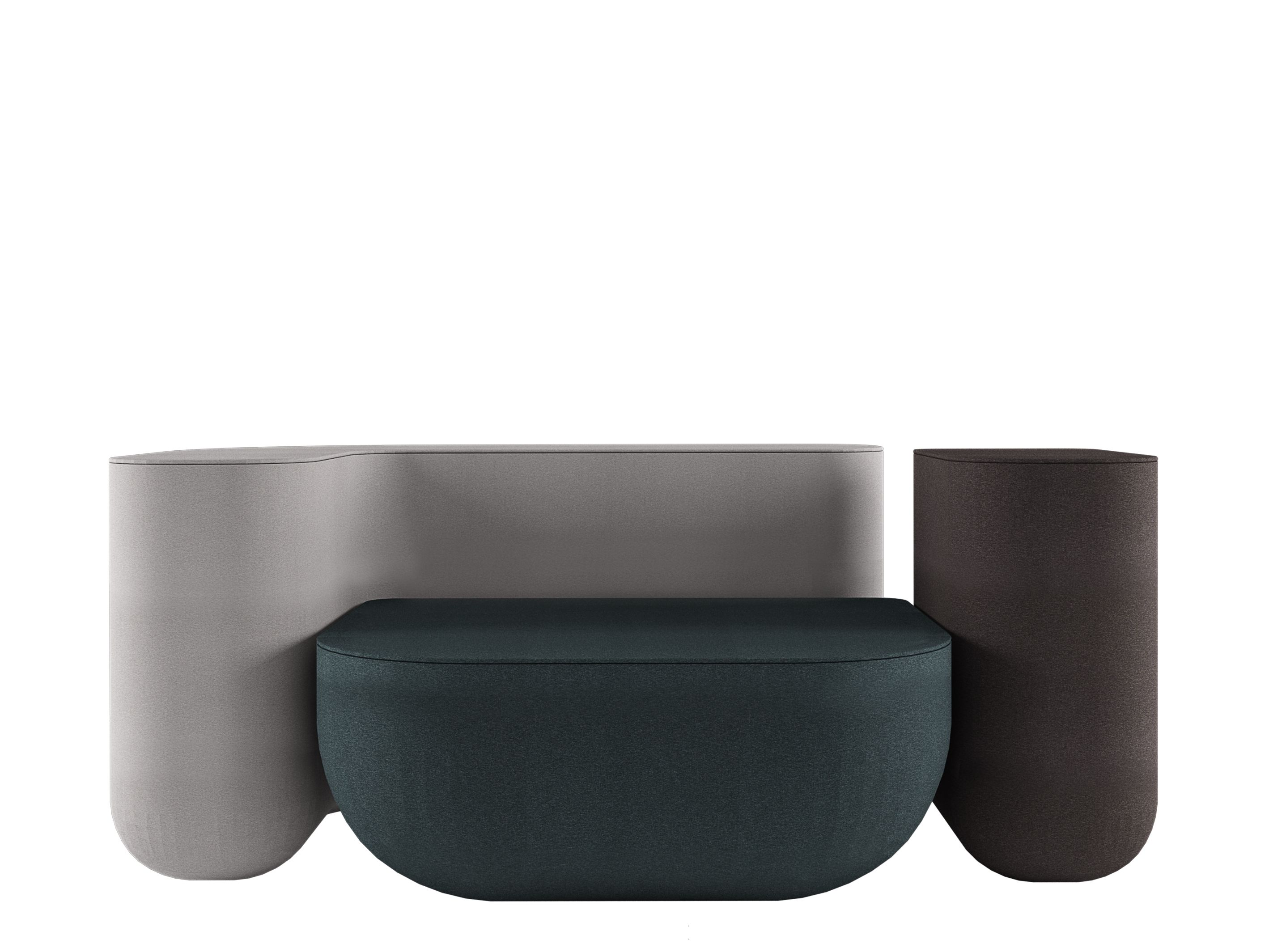 Fabric lobby chair OKOME SOFA 25A Okome Sofa Collection By Alias design Nendo