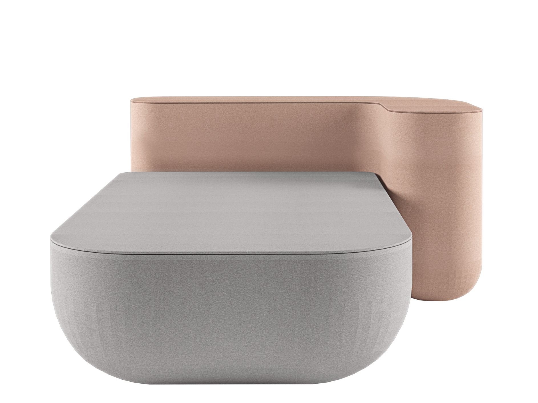 Upholstered fabric day bed OKOME SOFA 25F Okome Sofa Collection By Alias design Nendo