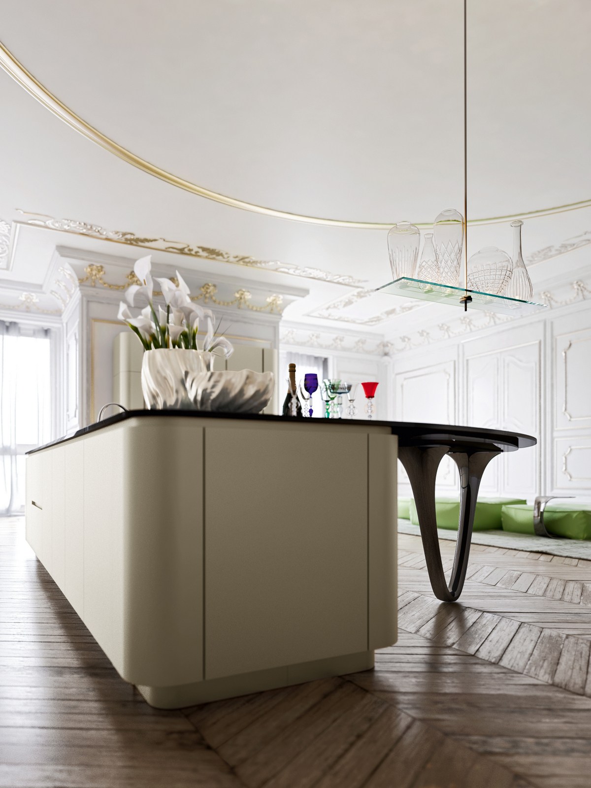 OLA 25 | Lacquered kitchen ICONE Collection By Snaidero design Pininfarina