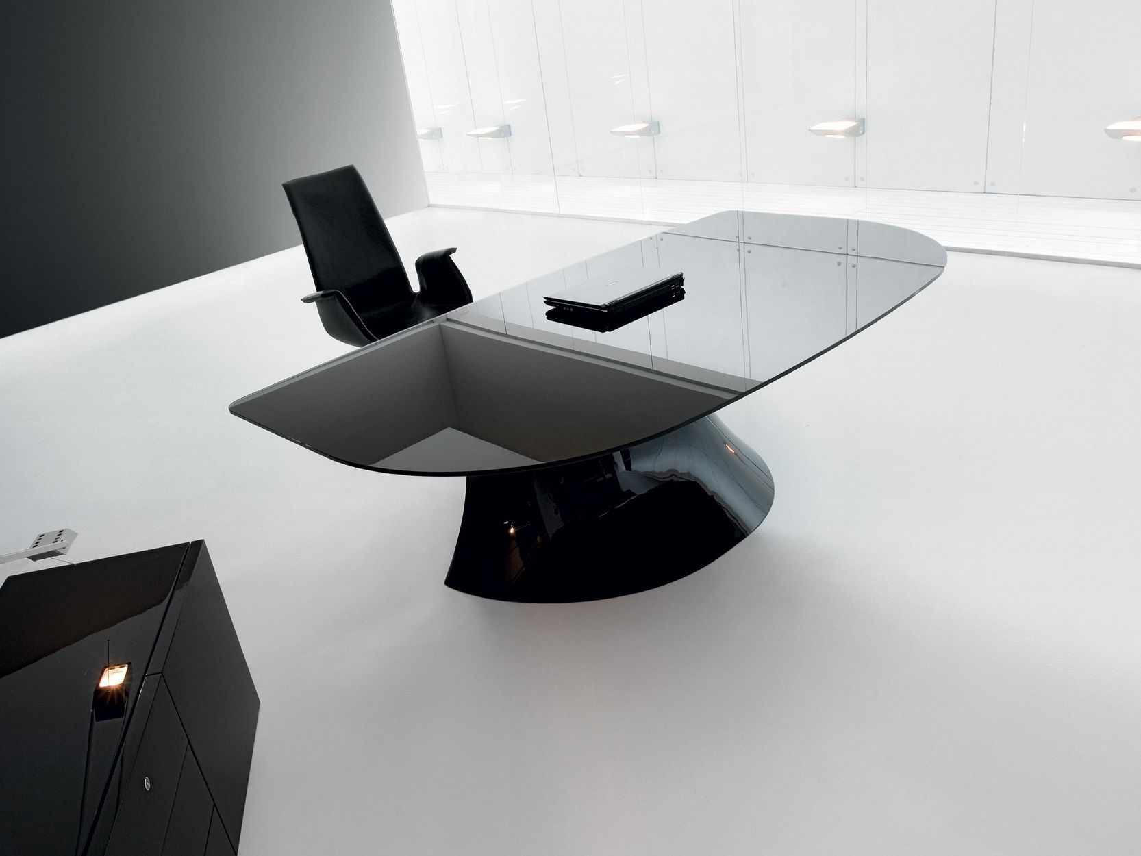 OLA Glass executive desk By Martex