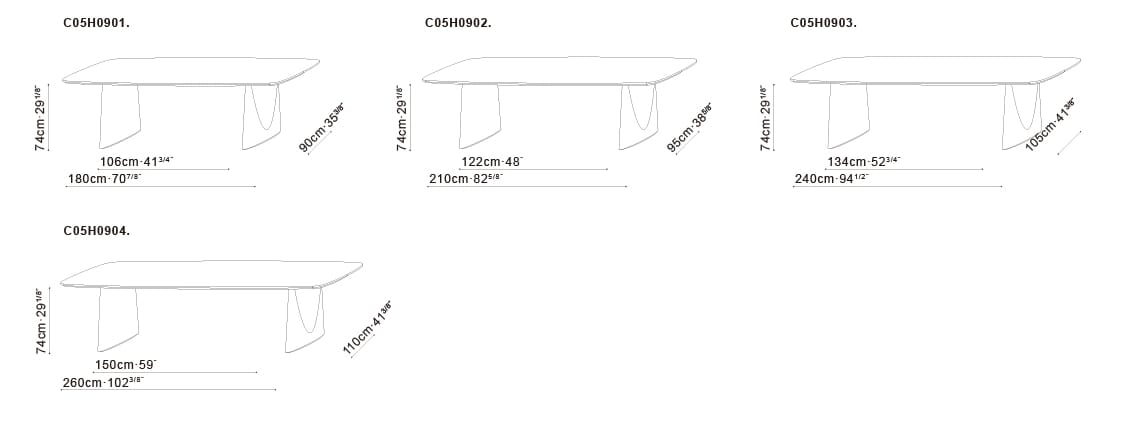 OLIVE Table By CAMERICH