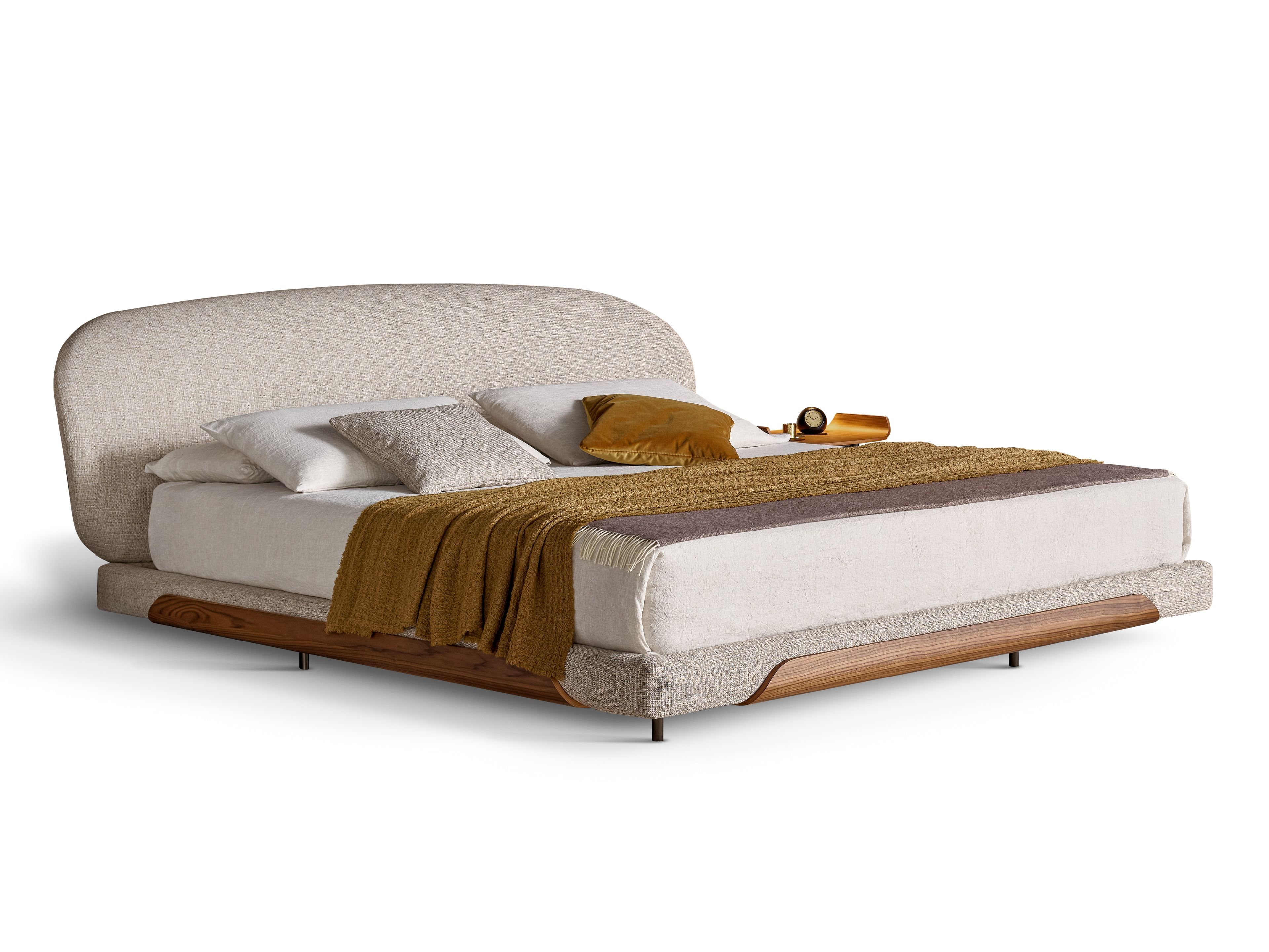OLOS BED Upholstered fabric double bed By Bonaldo | design Mauro Lipparini