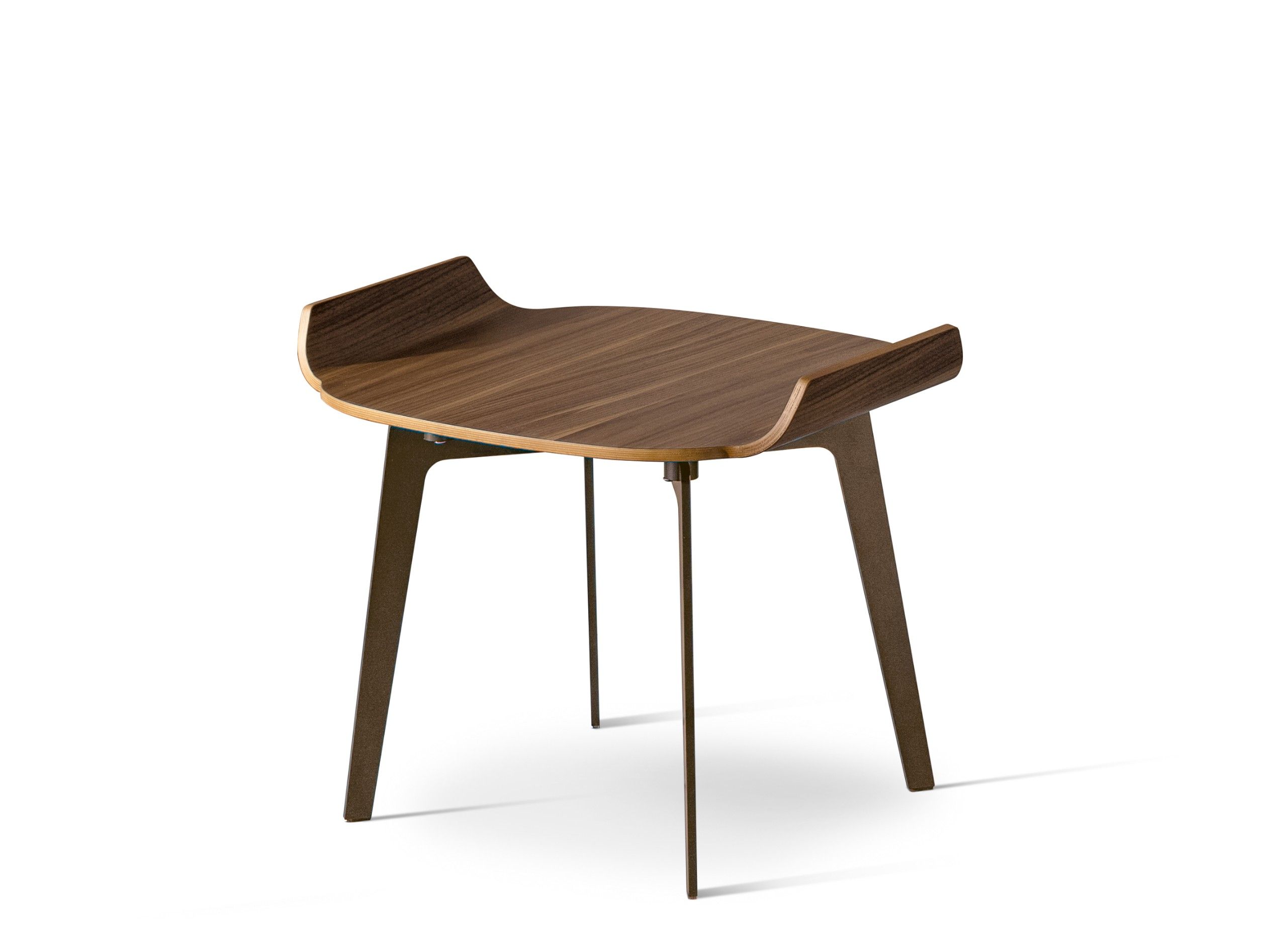 OLOS Rectangular walnut bedside table By Bonaldo | design Mauro Lipparini