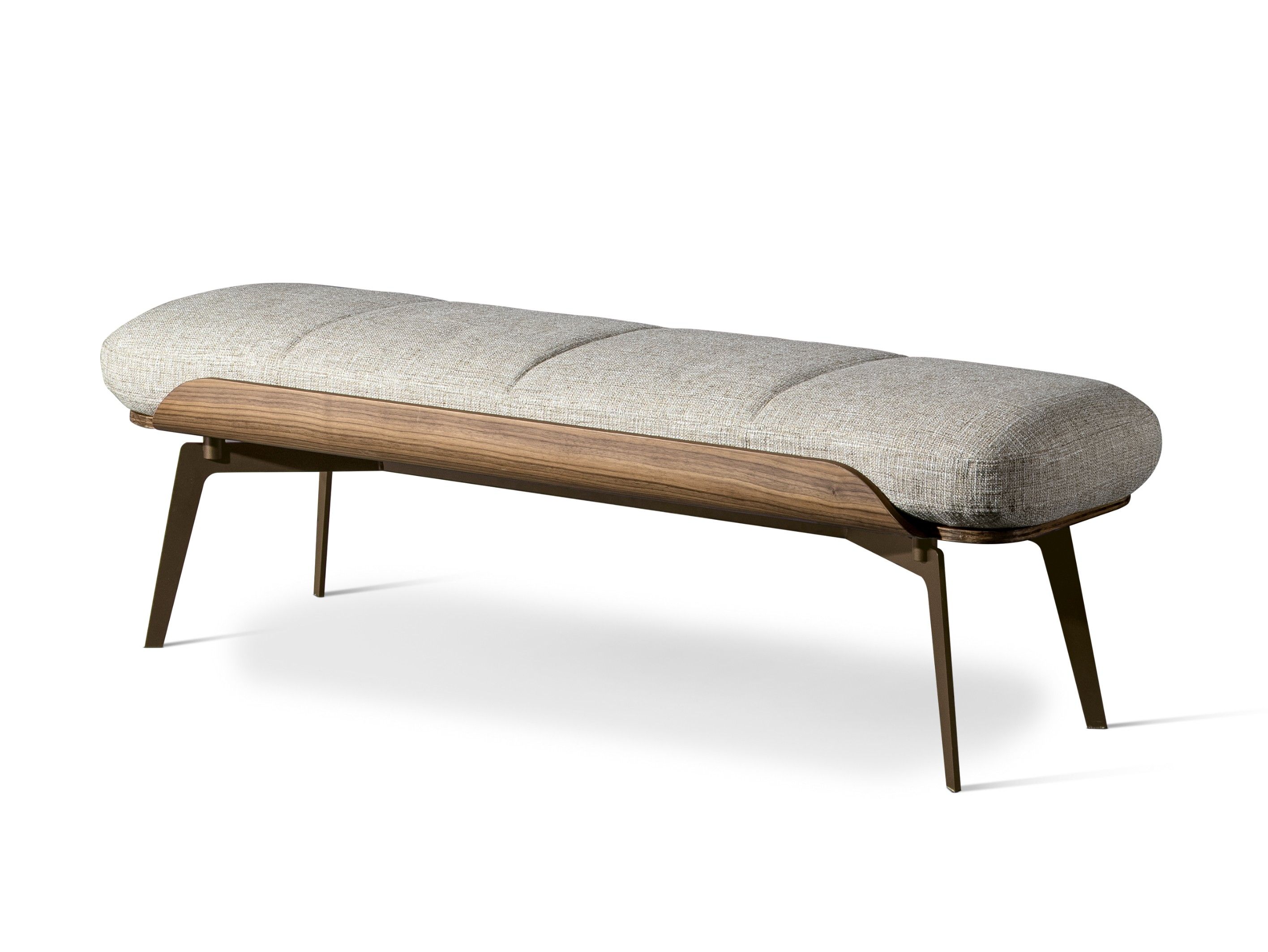 OLOS BENCH Upholstered fabric bench By Bonaldo | design Mauro Lipparini