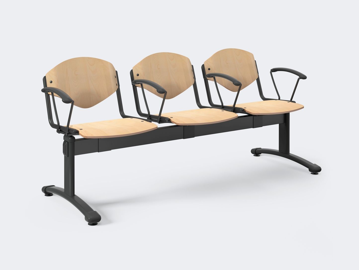 OMNIA CONTRACT | Beam seating with armrests Omnia contract Collection ...