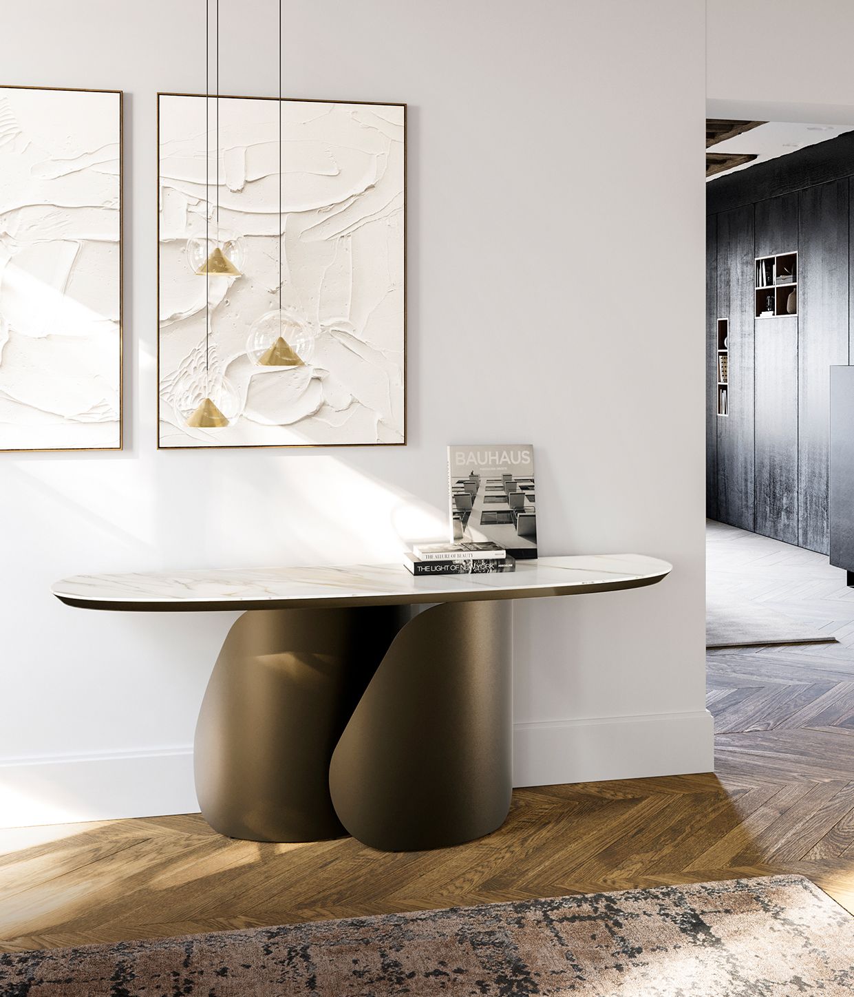 ONDA | Ceramic console table Rectangular ceramic console table By EFORMA | design Ollen Pal