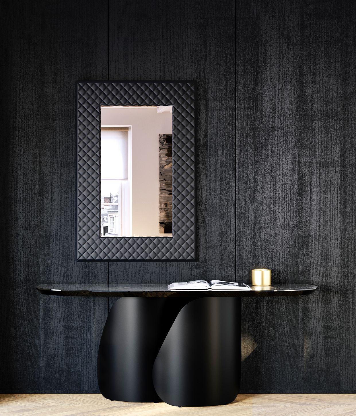 ONDA Rectangular crystal console table By EFORMA | design Ollen Pal