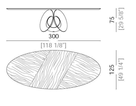 ORACLE | Oval table By Arketipo design Gino Carollo
