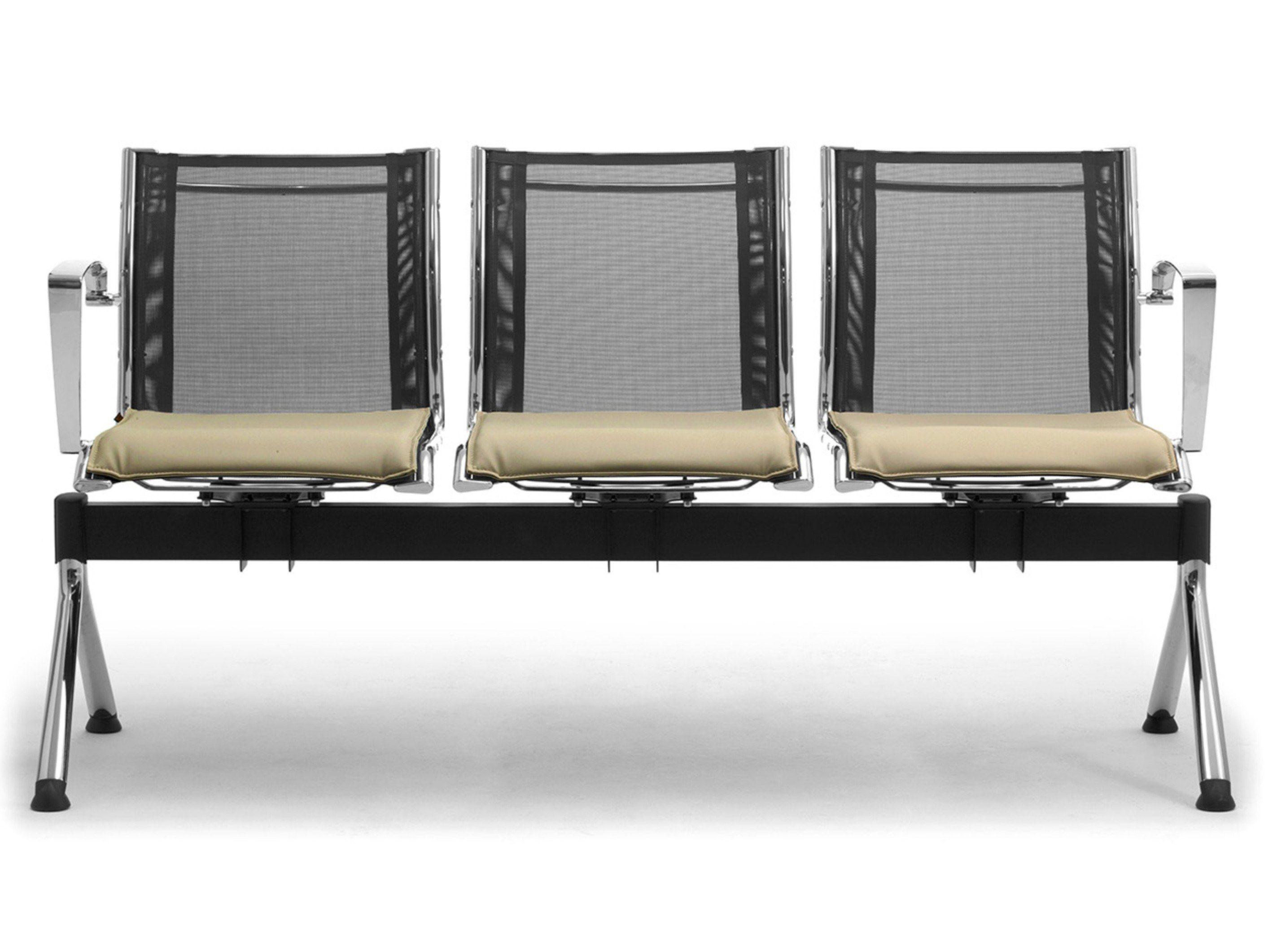 ORIGAMI RX | Beam seating Freestanding steel beam seating with armrests ...