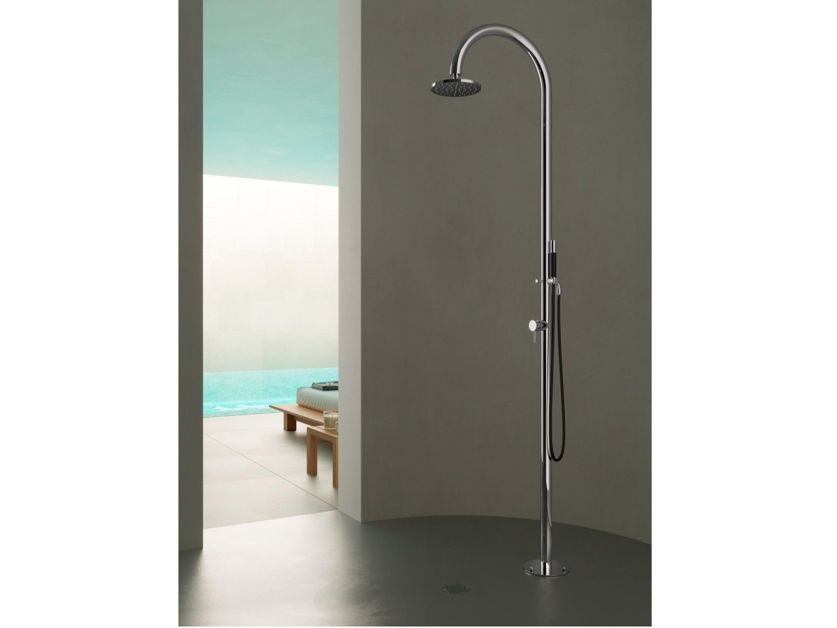 ORIGIO ALL STELL C50AS Outdoor shower By Fontealta