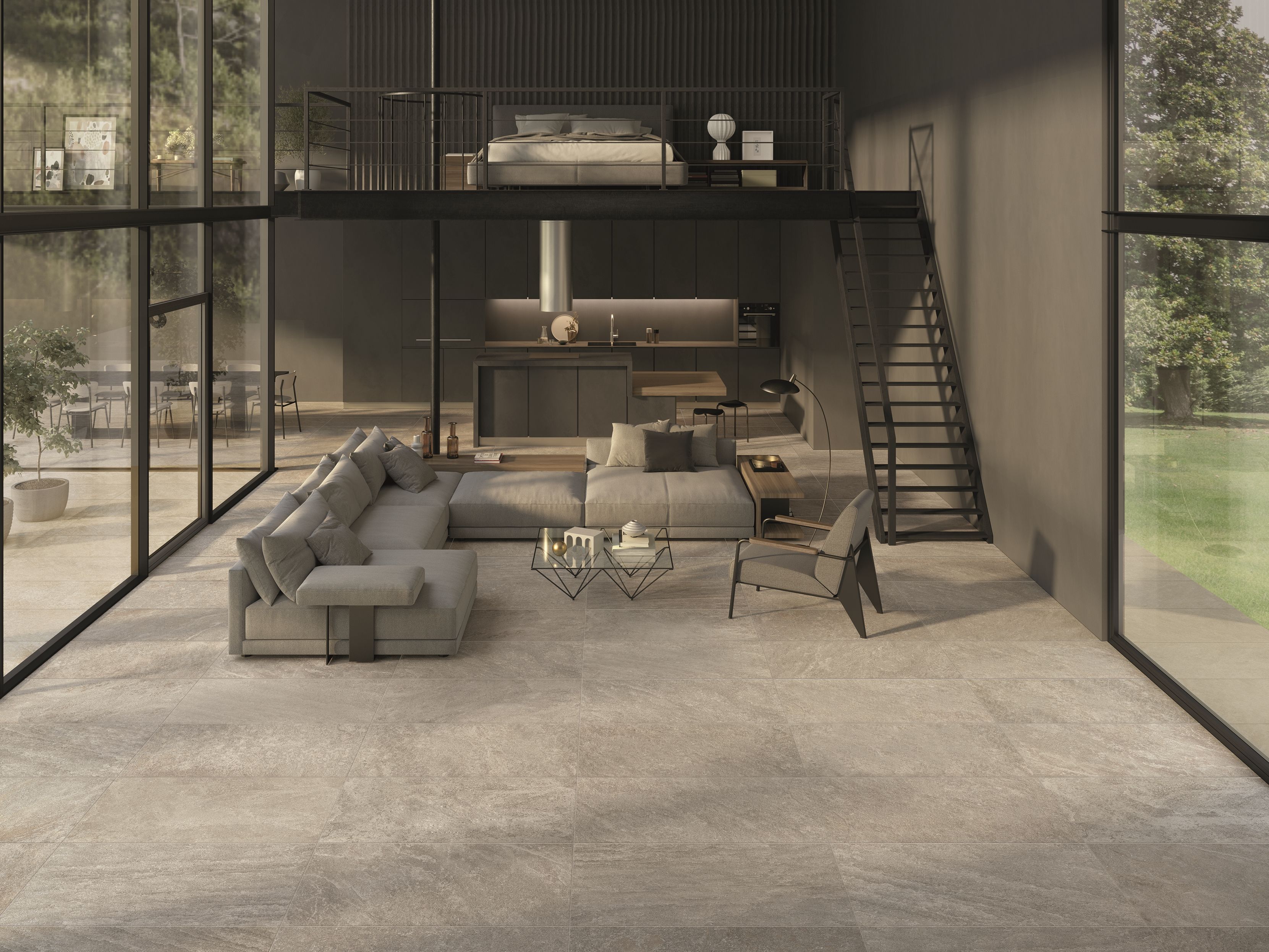 Porcelain stoneware wall/floor tiles with stone effect OROS STONE ...