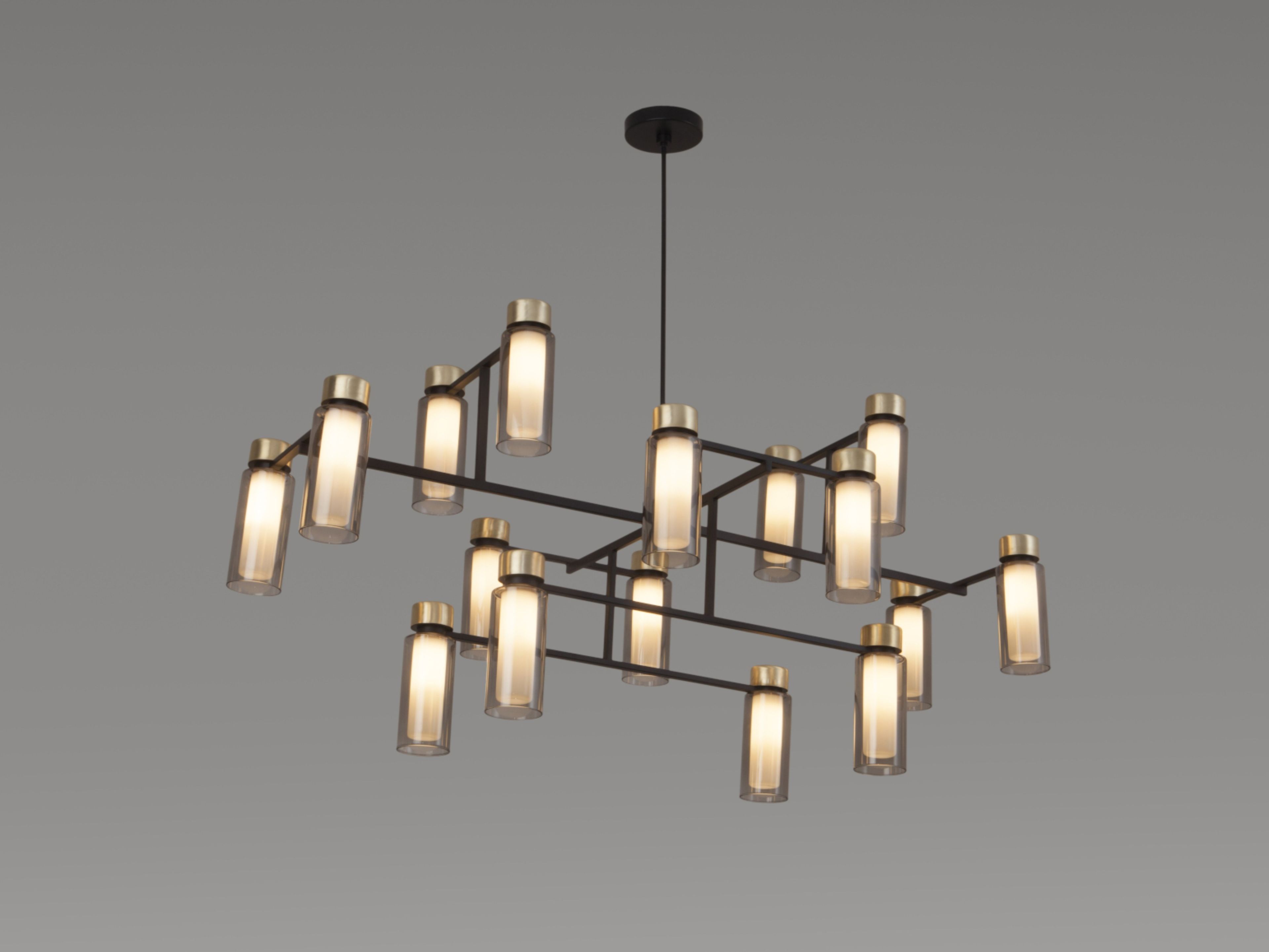 OSMAN Painted metal chandelier By Tooy | design Corrado Dotti