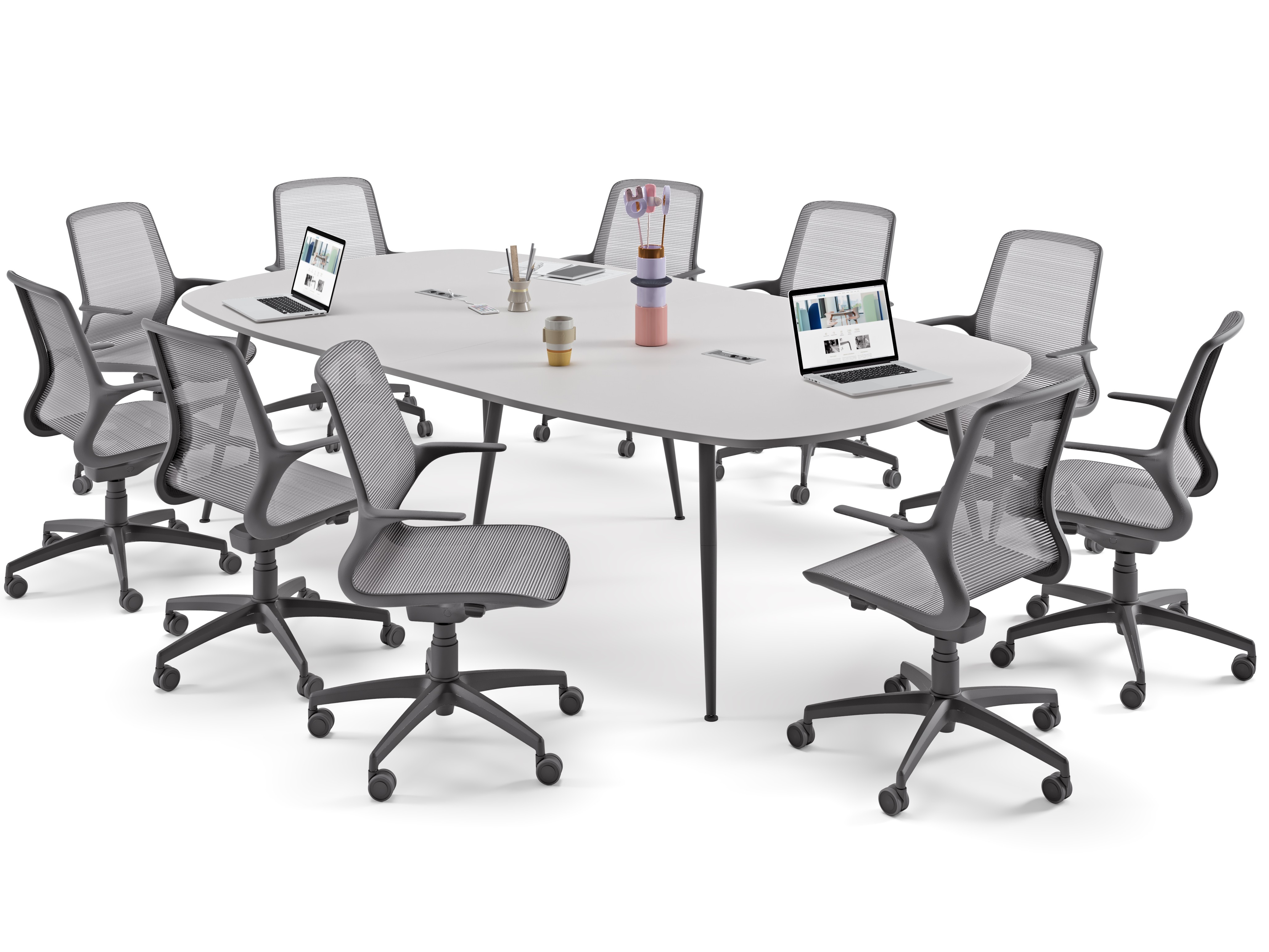 SKINNY | Oval meeting table Skinny Collection By Cider Edition