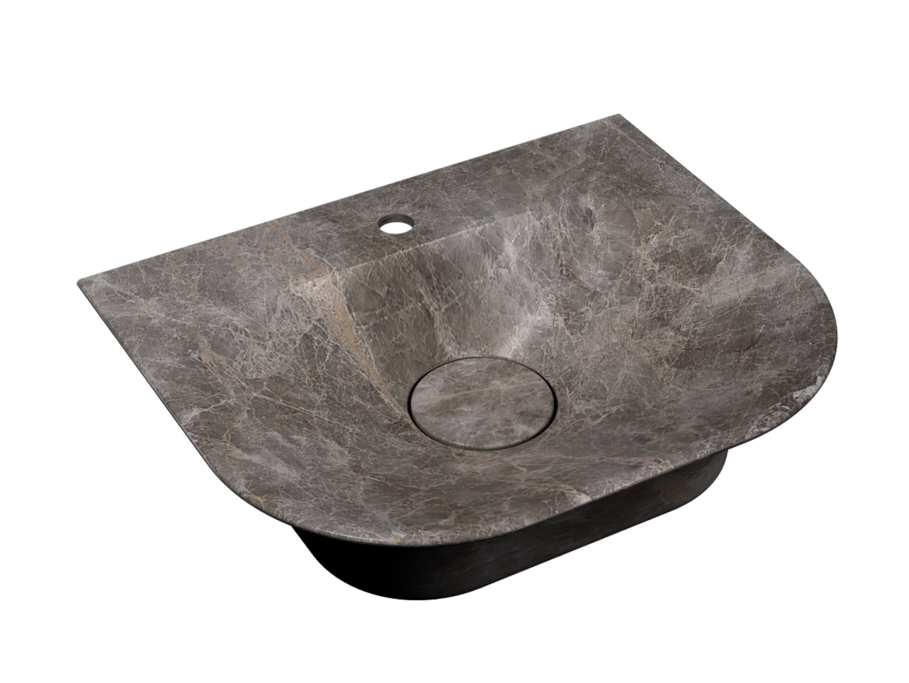 L’ANTIC COLONIAL TONO Wall-mounted oval natural stone washbasin By ...