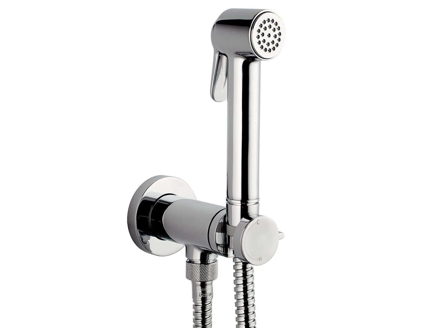 Paloma Brass Mixer Set 1-spray handshower By Bossini | design Bossini