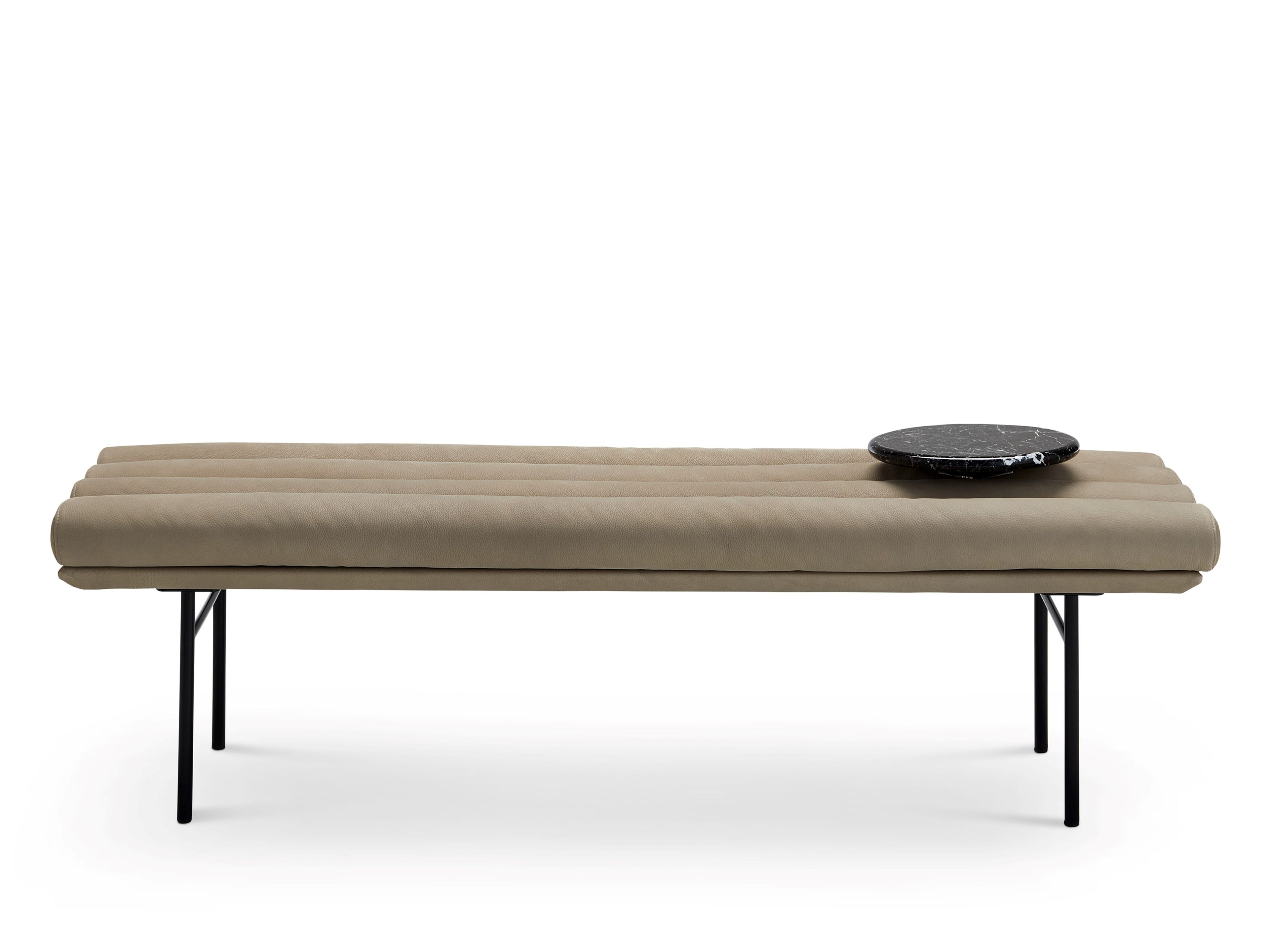 PAN FLUTE Leather bench seating By Saba Italia | design Paolo Grasselli