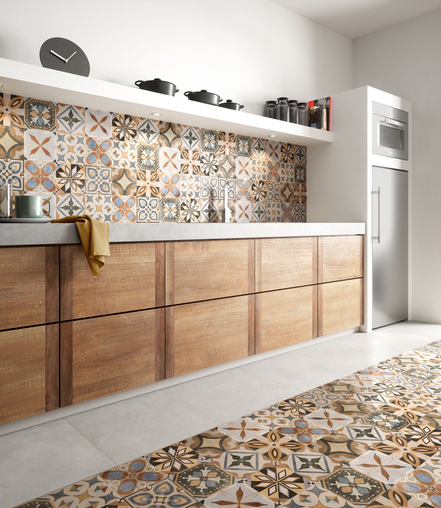Porcelain stoneware wall/floor tiles with encaustic effect PATCHWORK ...