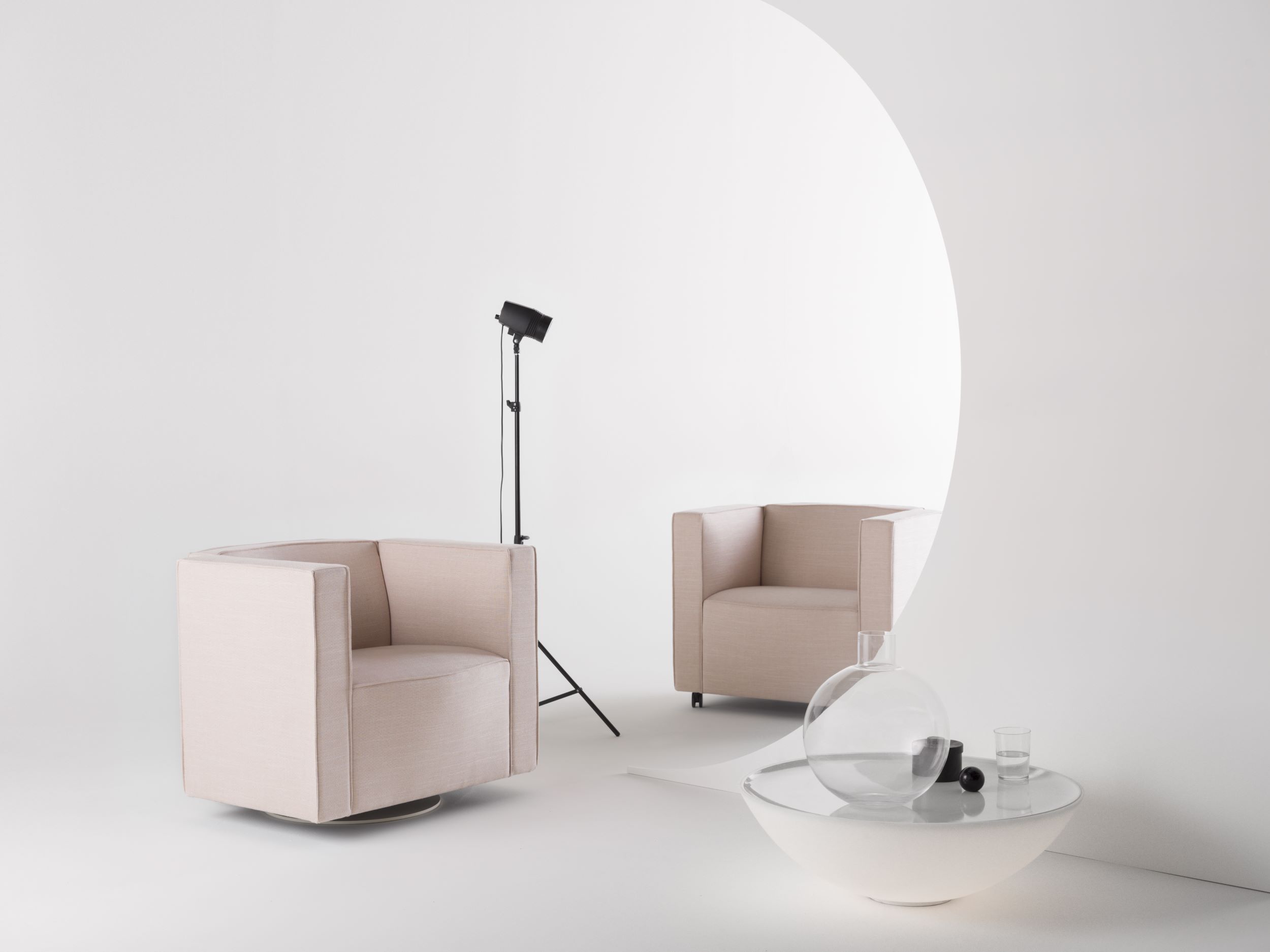 PAULINE | Easy chair with castors Pauline Collection By Offecct design ...