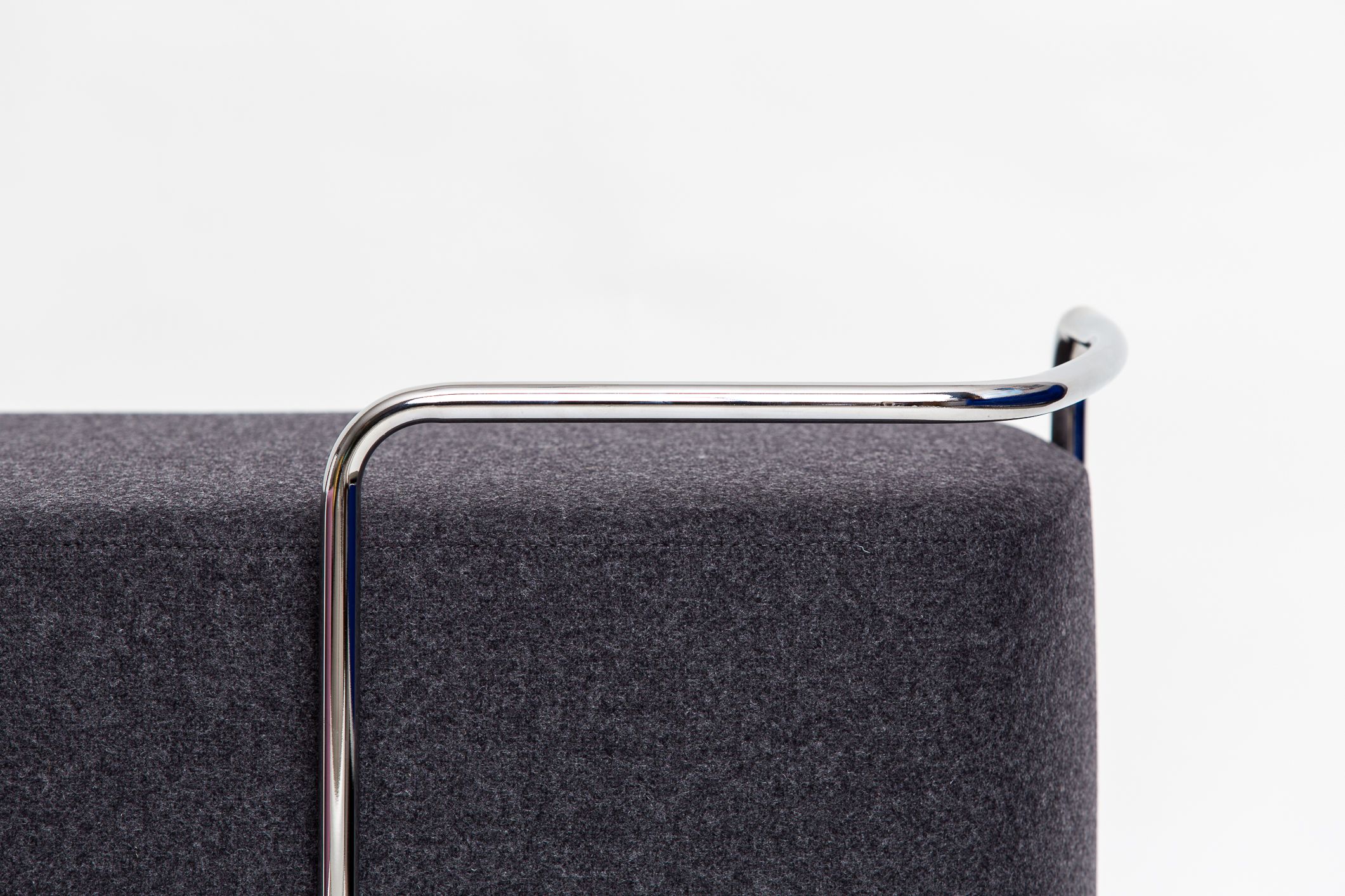 Upholstered fabric bench PÉCHÉ By Real Piel design Stefano Bettio