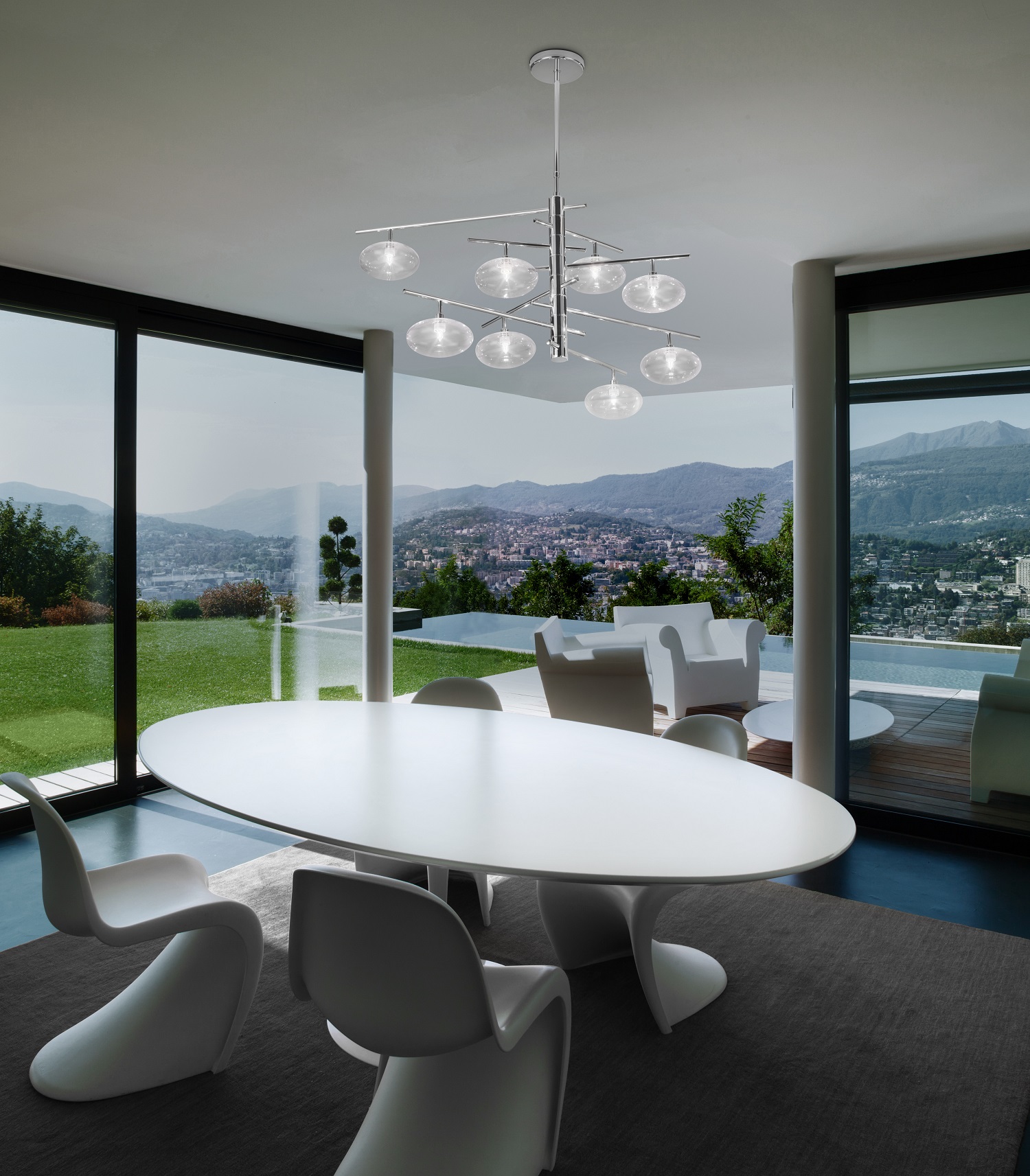DOLCE L 105 x 65 Pendant lamp By Metal Lux