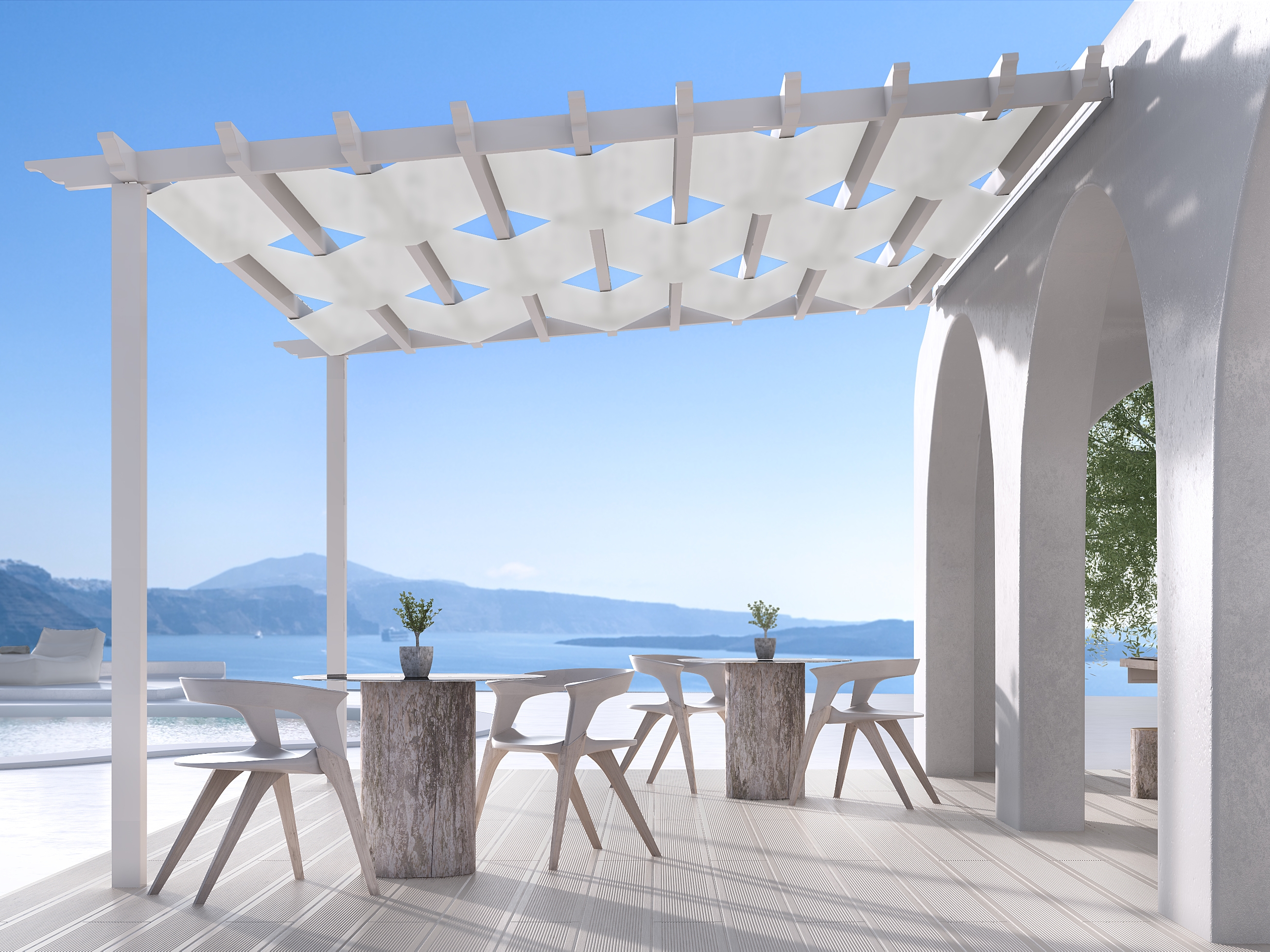 PG120F NAXOS | Fixed Pergola Smartia systems Collection By Alumil