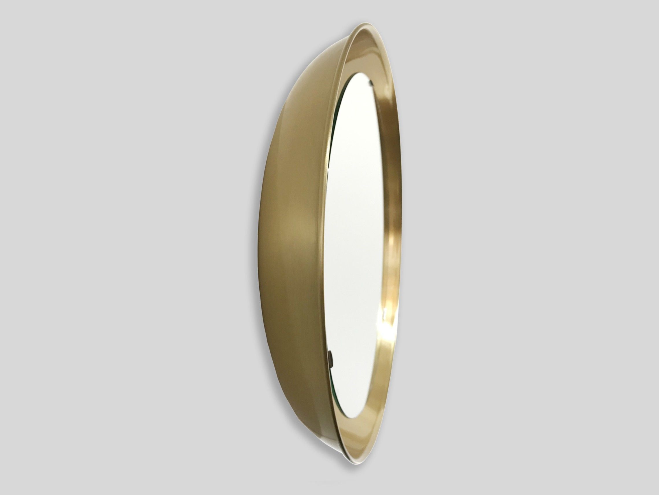 PH MIRROR | Brass mirror Round brass mirror with integrated lighting By ...