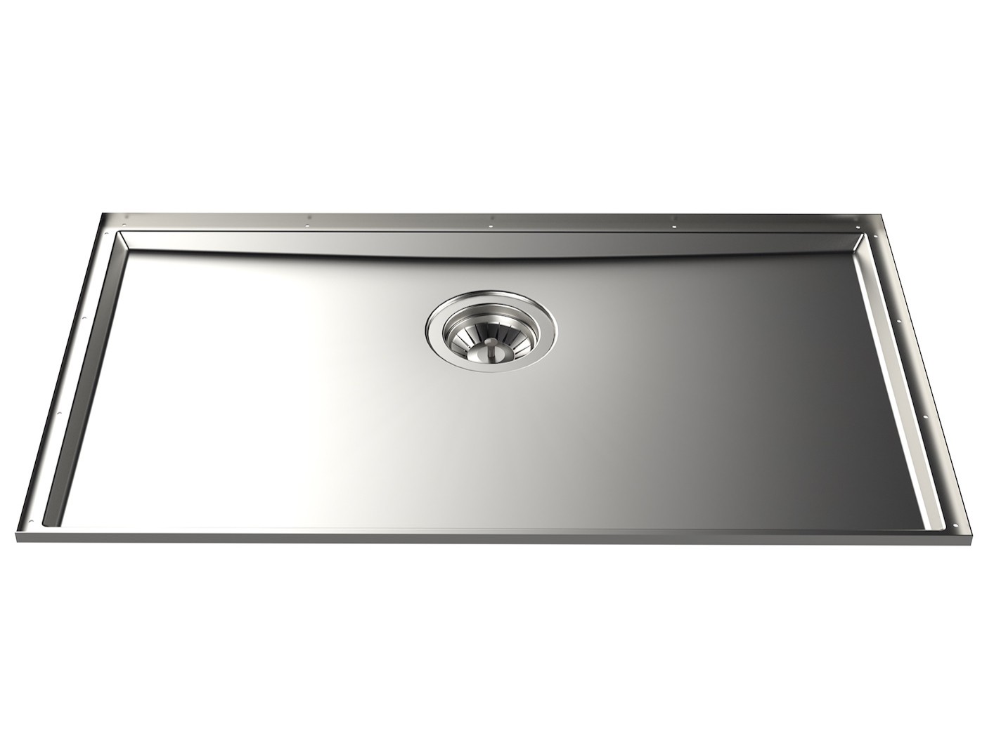 Undermount stainless steel sink PHANTOM BASE 71X40 INOX By Foster