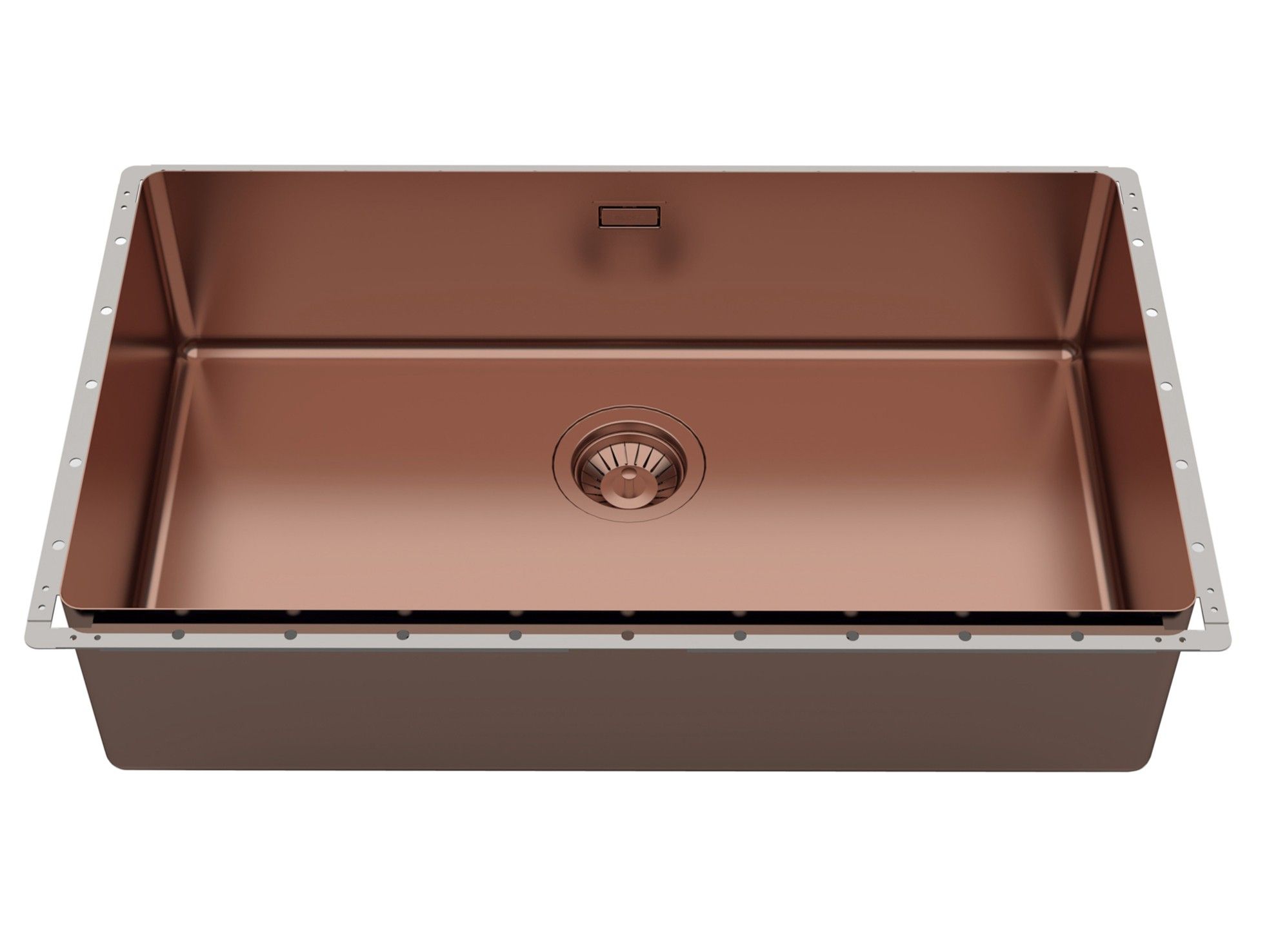 Built-in stainless steel sink PHANTOM EDGE 71X40 COPPER BRONZE Phantom ...