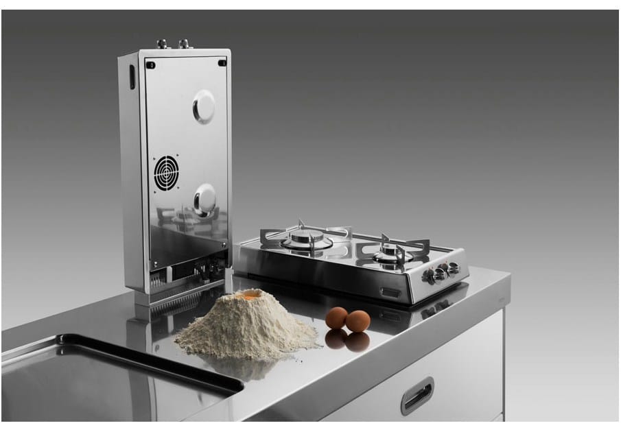 Piano cottura ribaltabile gas/induzione By ALPES-INOX