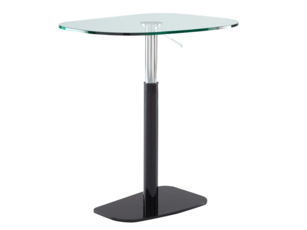 PIAZZA Height-adjustable glass and steel table By Ligne Roset | design ...