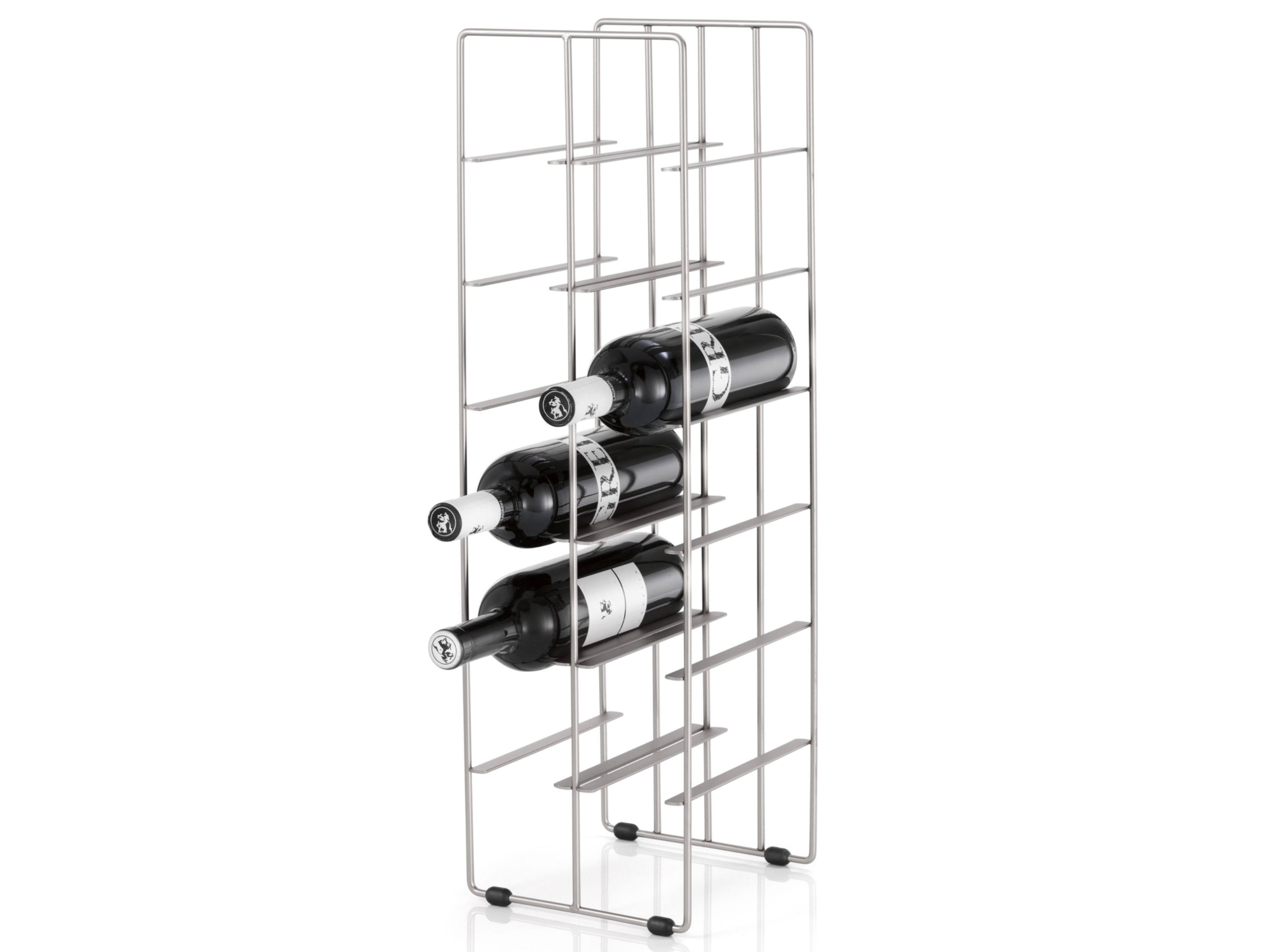 PILARE | Stainless steel bottle rack Floor stainless steel bottle rack ...