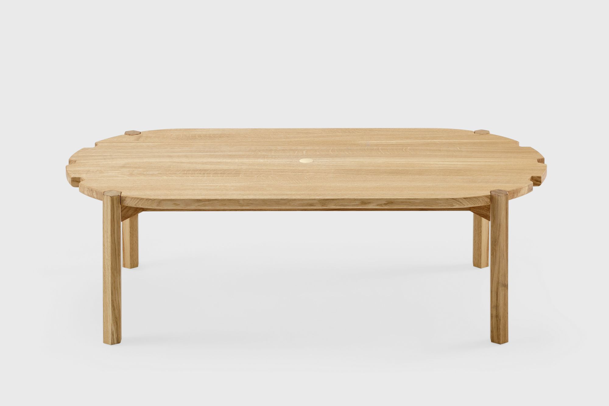 PINION | Oval coffee table Oval oak coffee table By EMKO