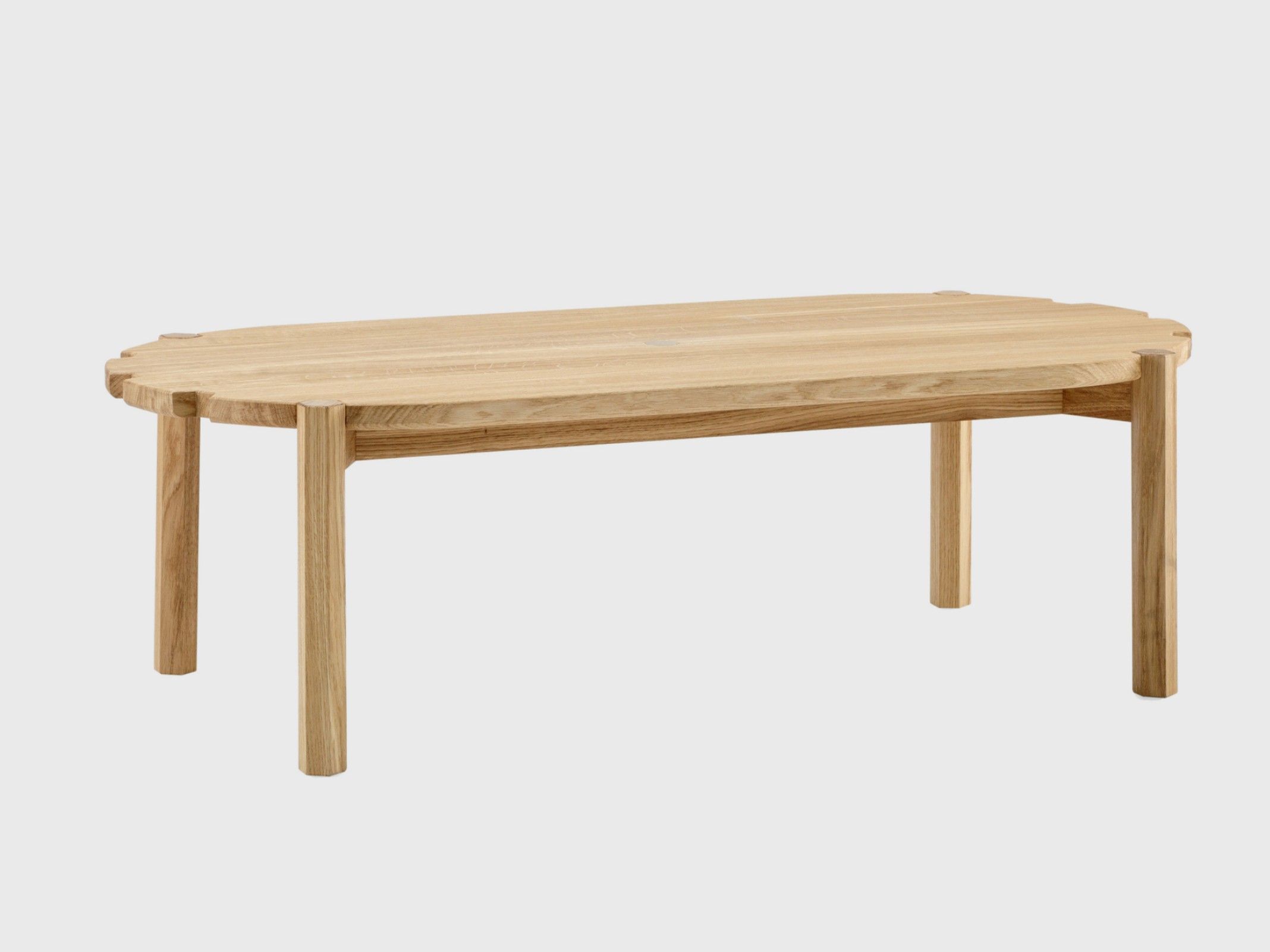 PINION | Oval coffee table Oval oak coffee table By EMKO