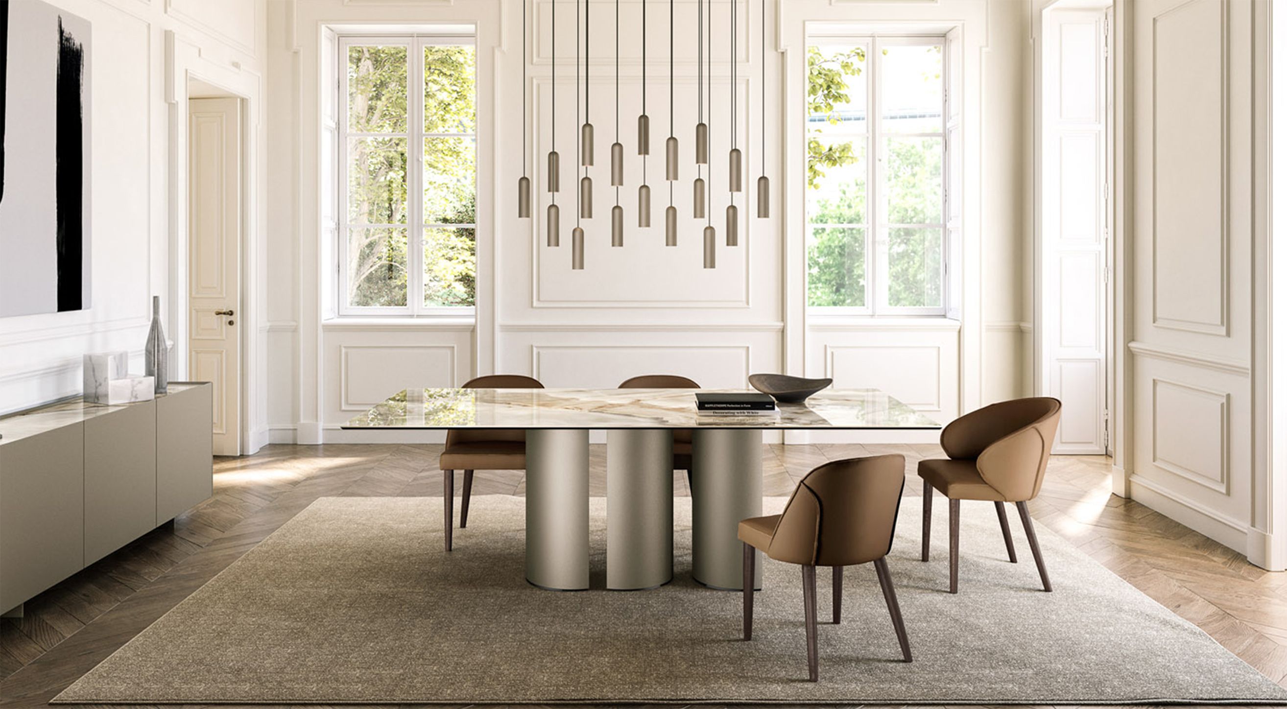 PLAI Rectangular ceramic table By EFORMA | design Ollen Pal