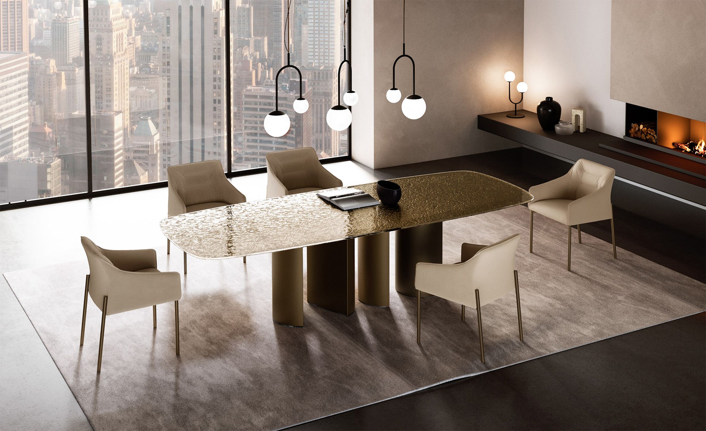 PLAI Rectangular crystal table By EFORMA | design Ollen Pal