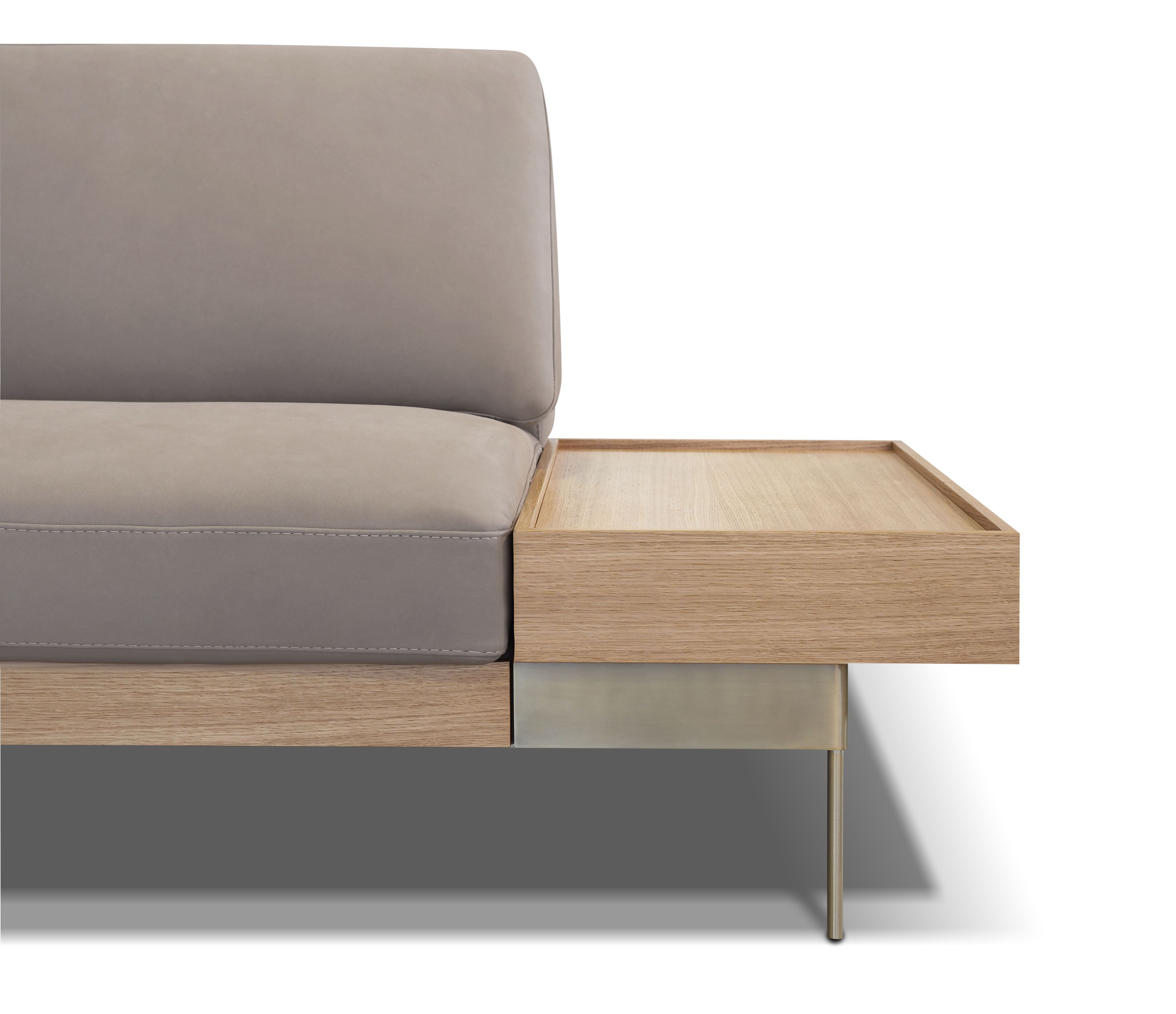 PLANE | Sofá de canto Sofá de pele de canto com armazenamento By Rossini Sofas