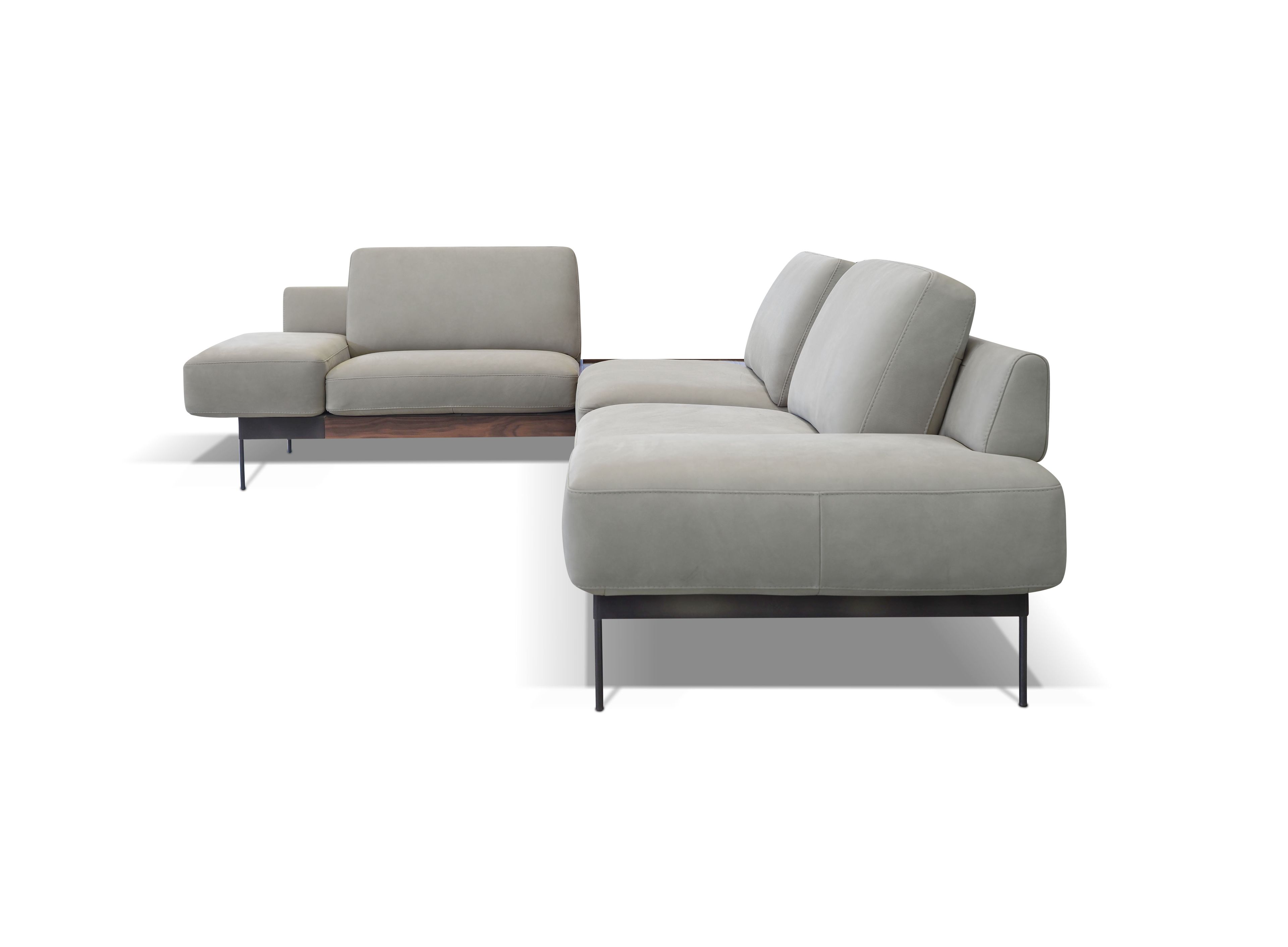 PLANE | Sofá de canto Sofá de pele de canto com armazenamento By Rossini Sofas