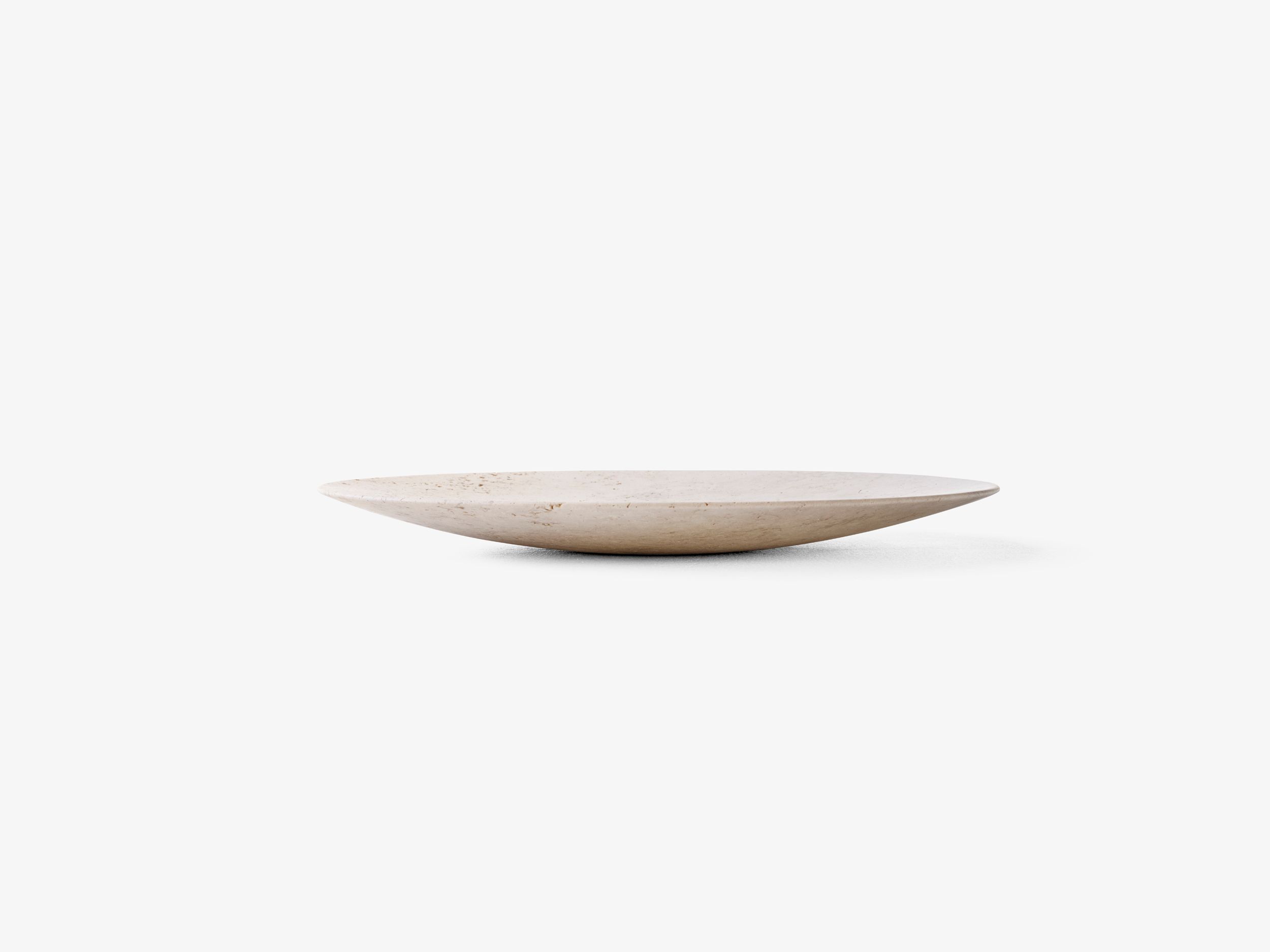 Round travertine dinner plate PLATE SC55 Collect Collection By ...