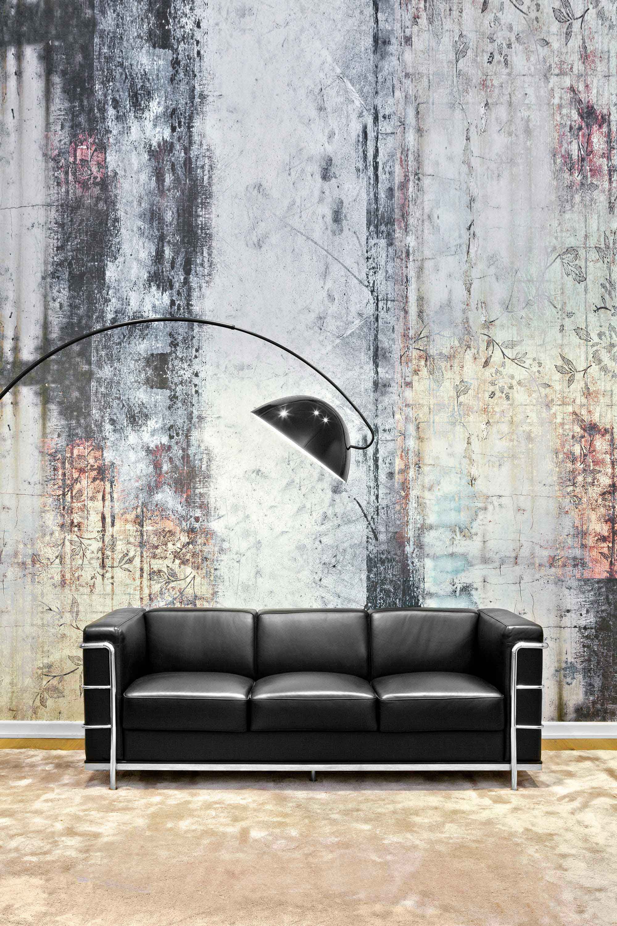 PLUMA Metal floor lamp By Estiluz