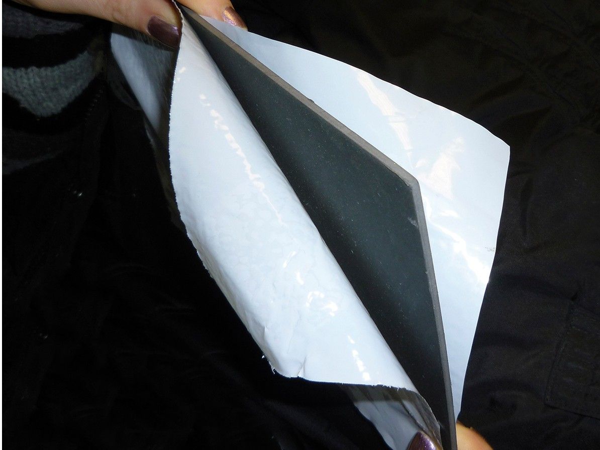 Pannello fonoisolante e fonoassorbente POLISTOP / B (BIADESIVO ...