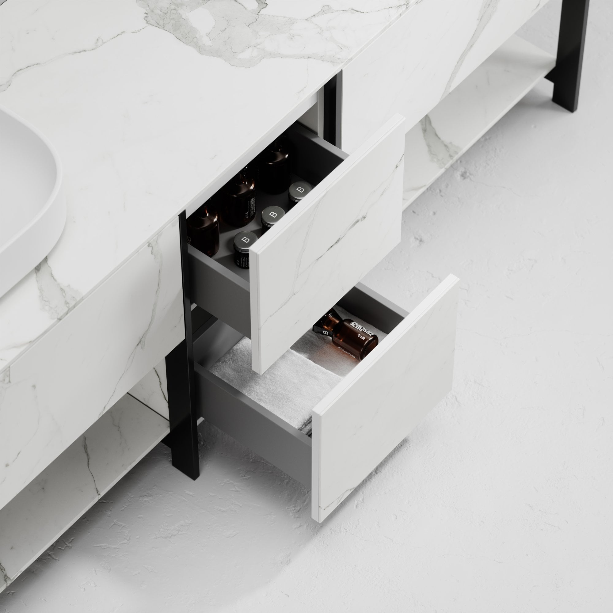 PORCELANATO vanity unit By LUSSO