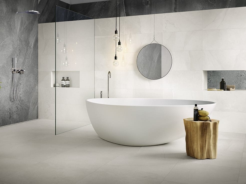 Piastrelle effetto pietra in grés porcellanato PORTRAITS COMBLANCHIEN - Ceramiche Caesar ...