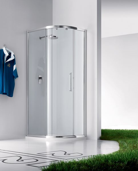 Box doccia angolare in vetro con porta scorrevole PRAIA - 8 Collezione ...