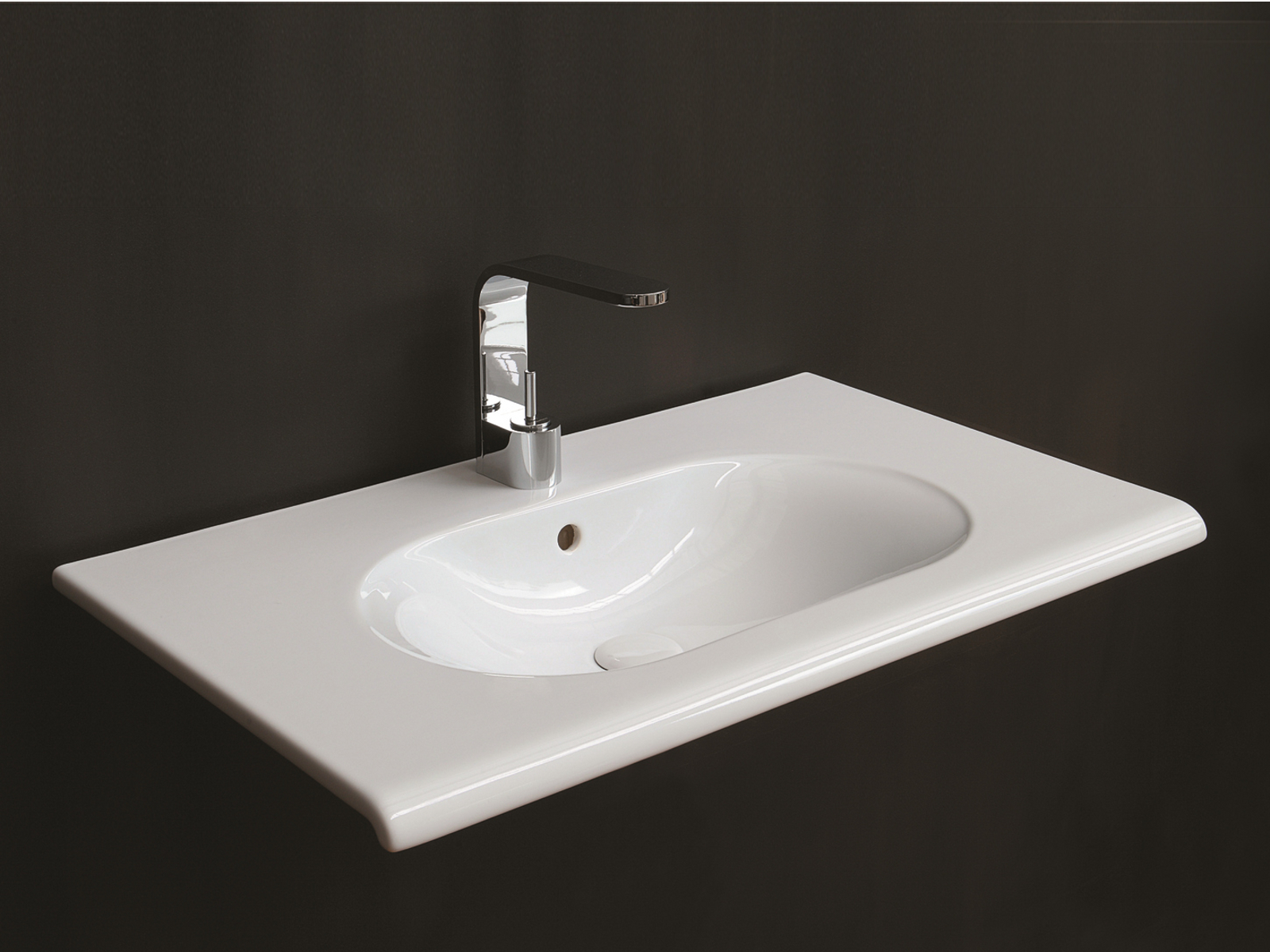 FLUID | Wall-mounted washbasin By Ceramica Cielo design Marco Piva