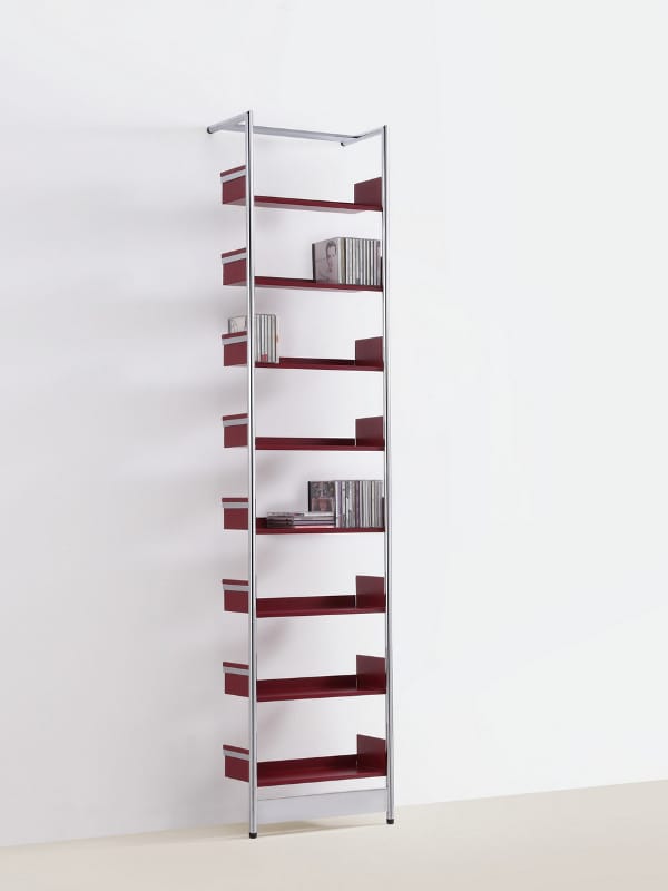 Floorstanding powder coated steel CD rack CD POOL By MOX