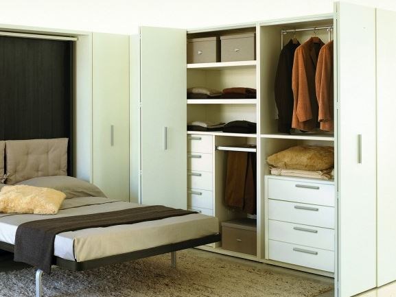 Sectional wardrobe with drawers STORAGE By CLEI