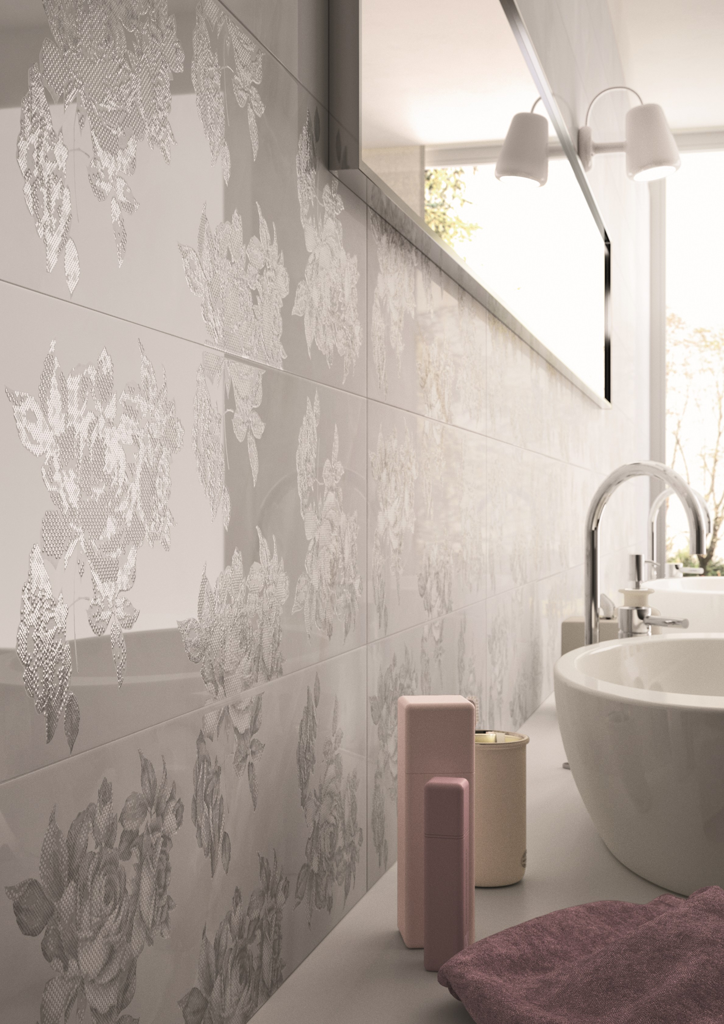Glazed porcelain stoneware wall/floor tiles with marble effect ...